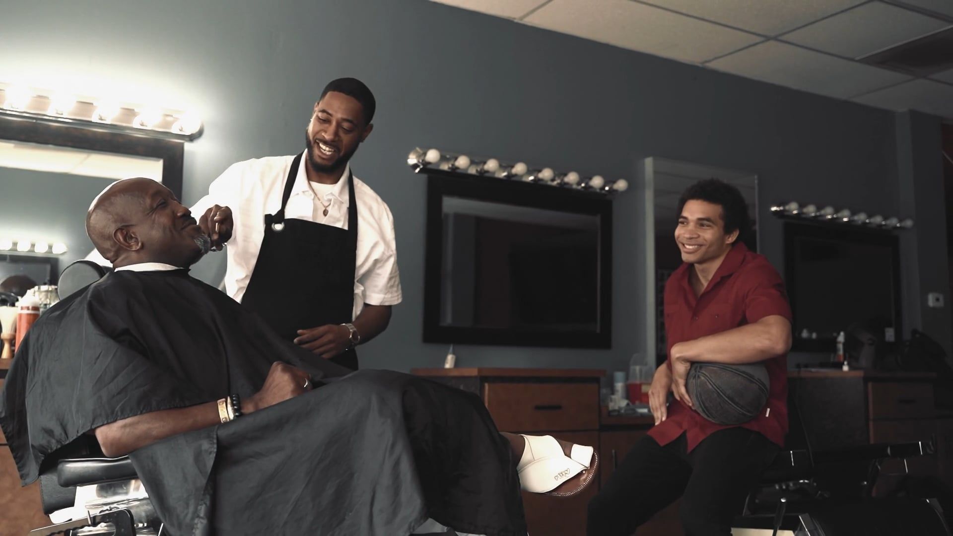 People Inside of a Barbershop Free Stock Video Footage, Royalty-Free 4K ...