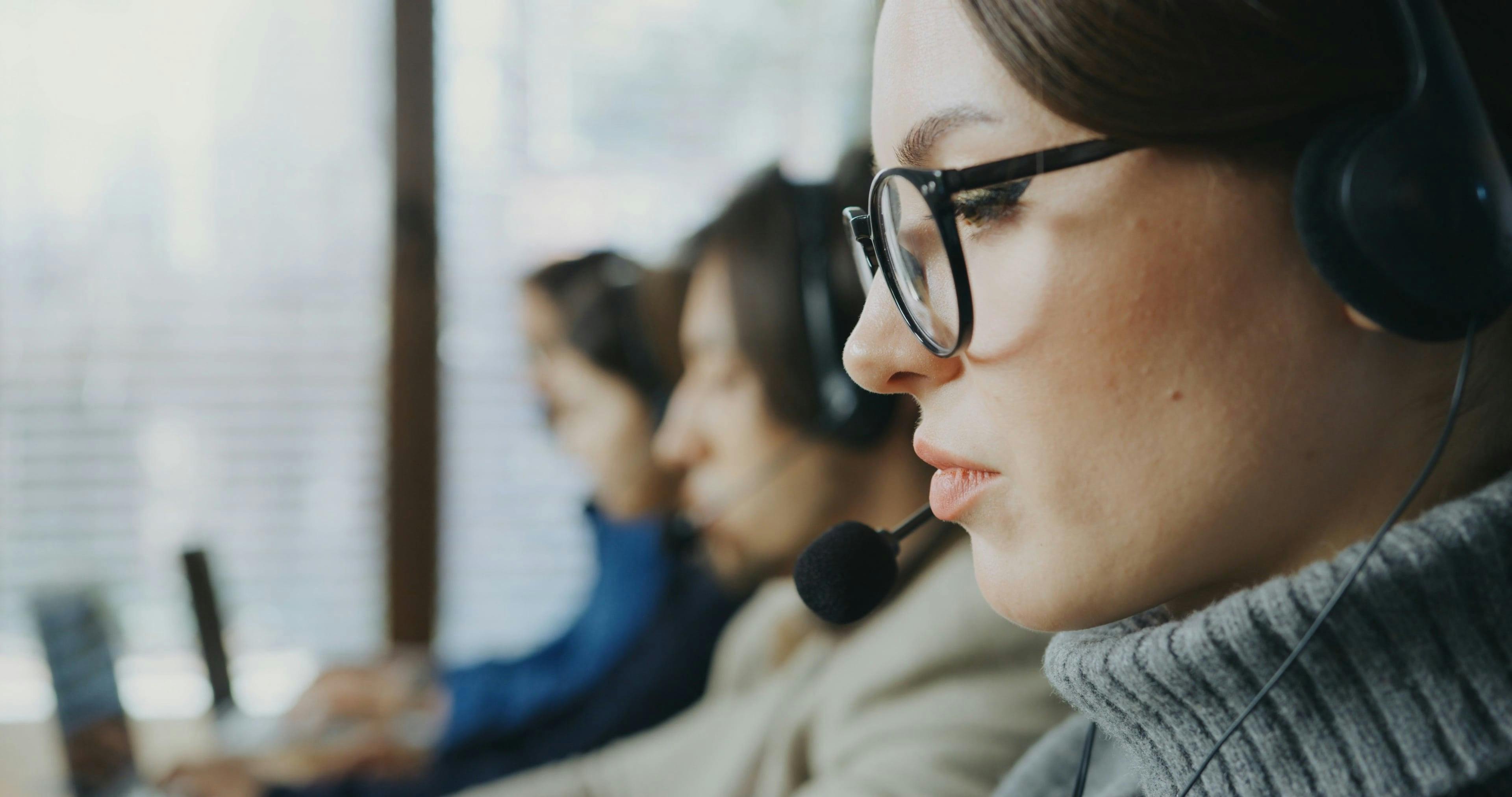 Call Center Agents Talking to their Clients · Free Stock Video