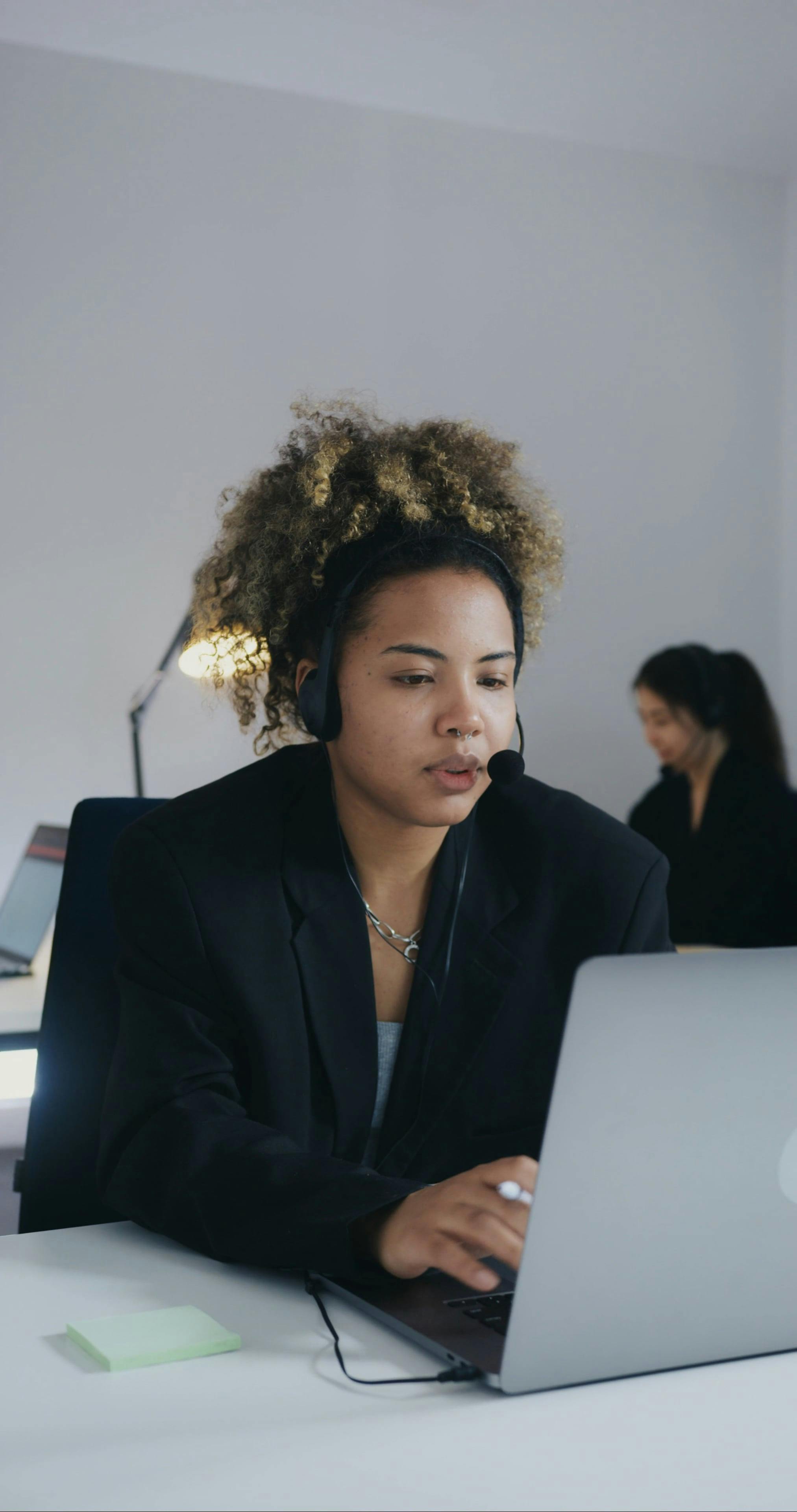 Call Center Representative Working In the Office Free Stock Video ...