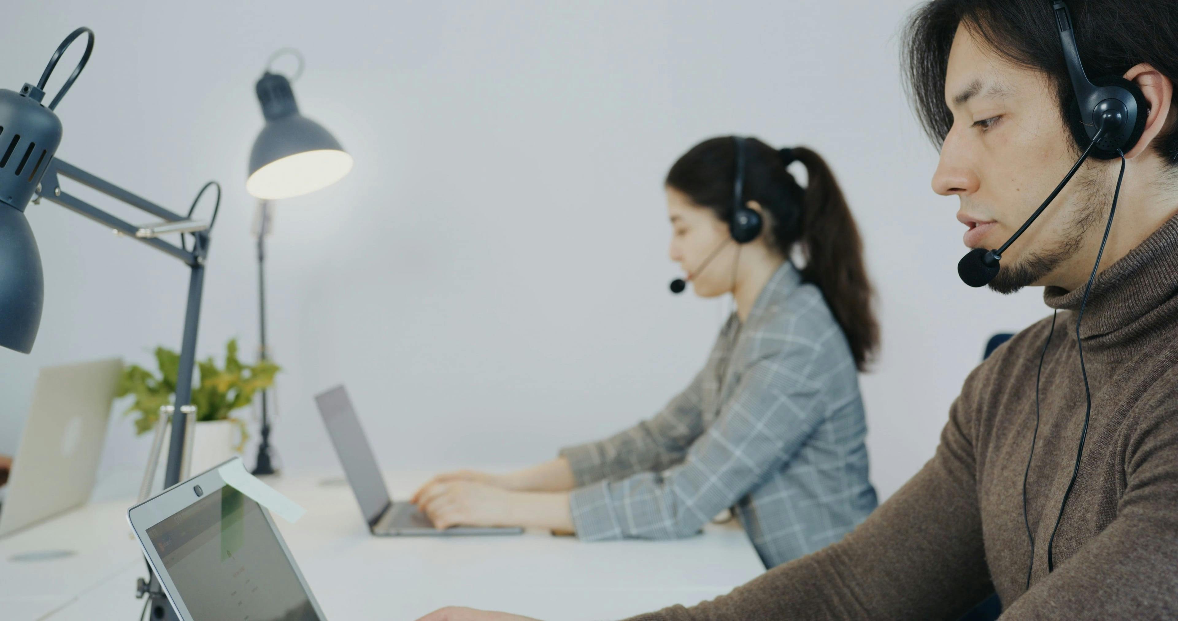 People Working in a Call Center · Free Stock Video