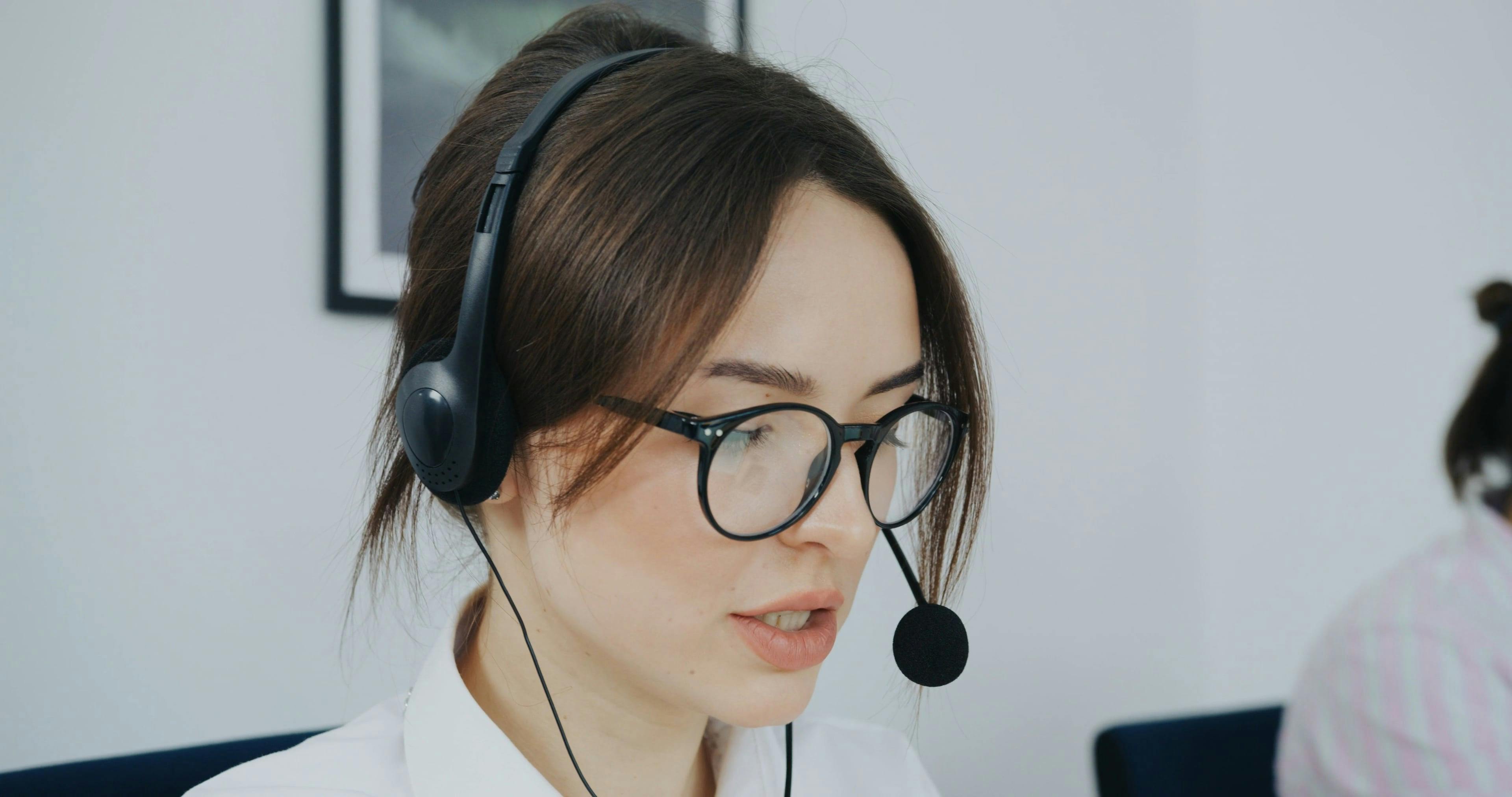 A Call Center Representative Working Free Stock Video Footage, Royalty ...