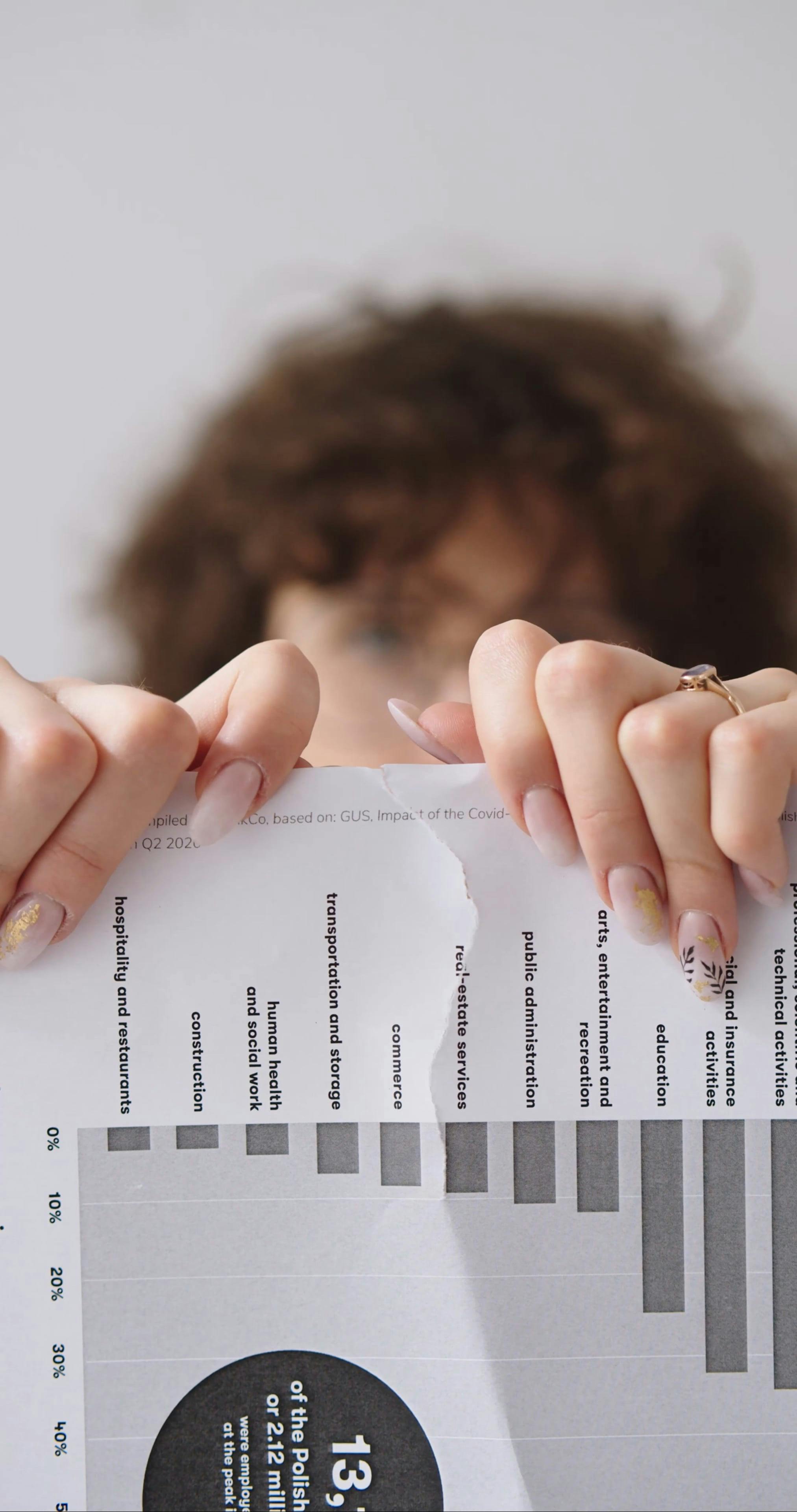 A Man Ripping Paper · Free Stock Video