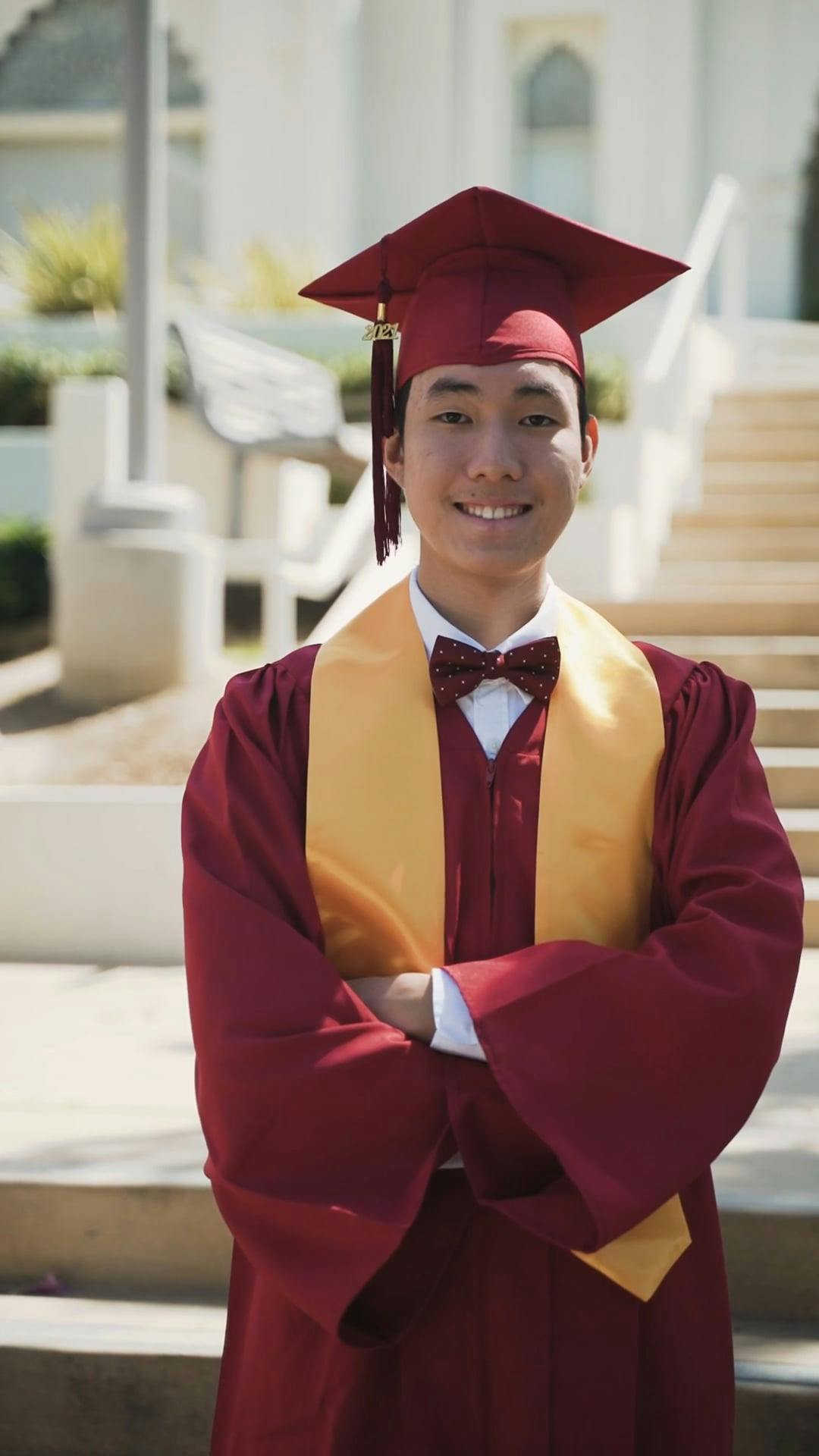 Man Wearing Graduation Gown · Free Stock Video