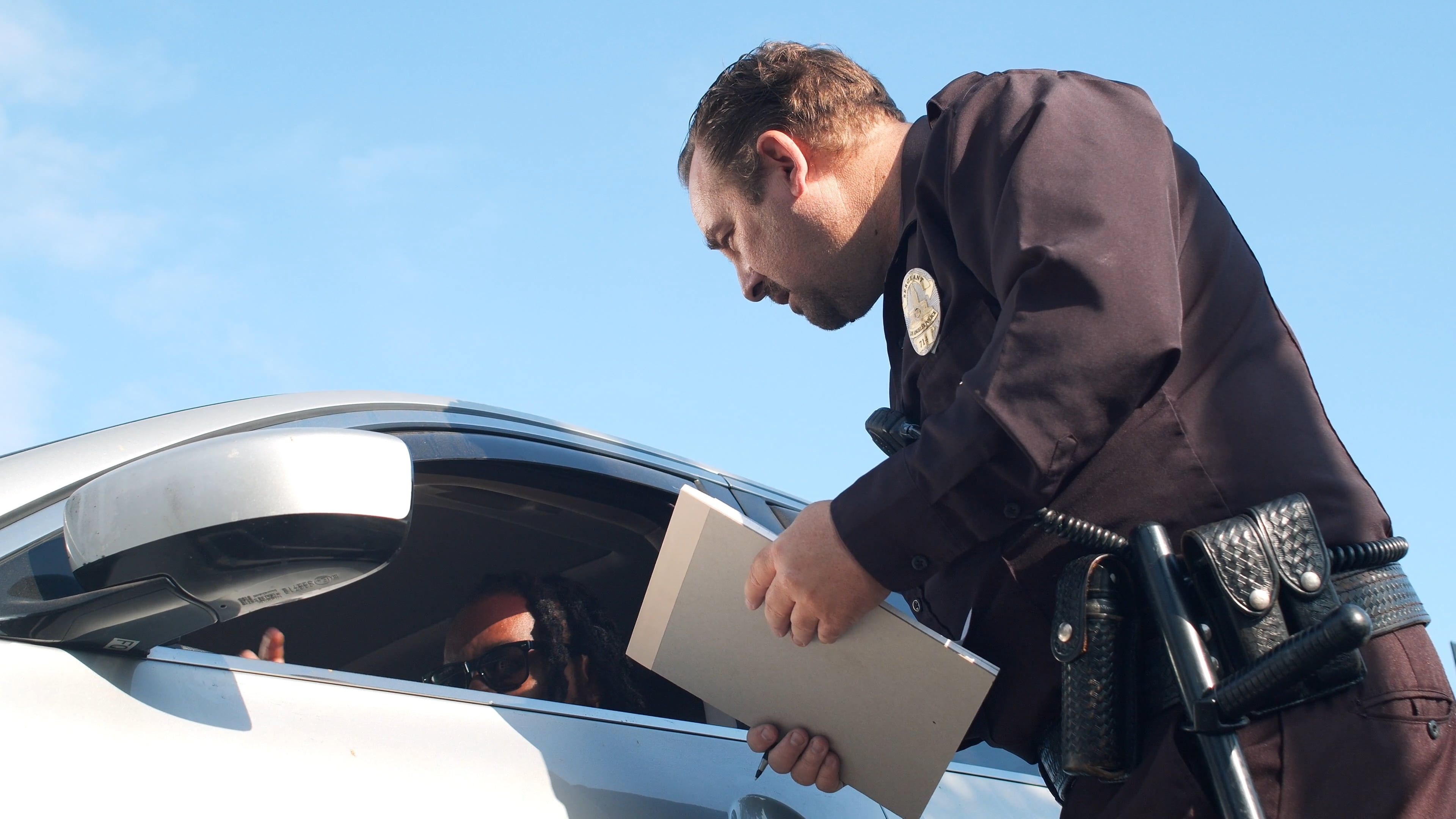 A Policeman Talking to the Car Driver Free Stock Video Footage, Royalty ...