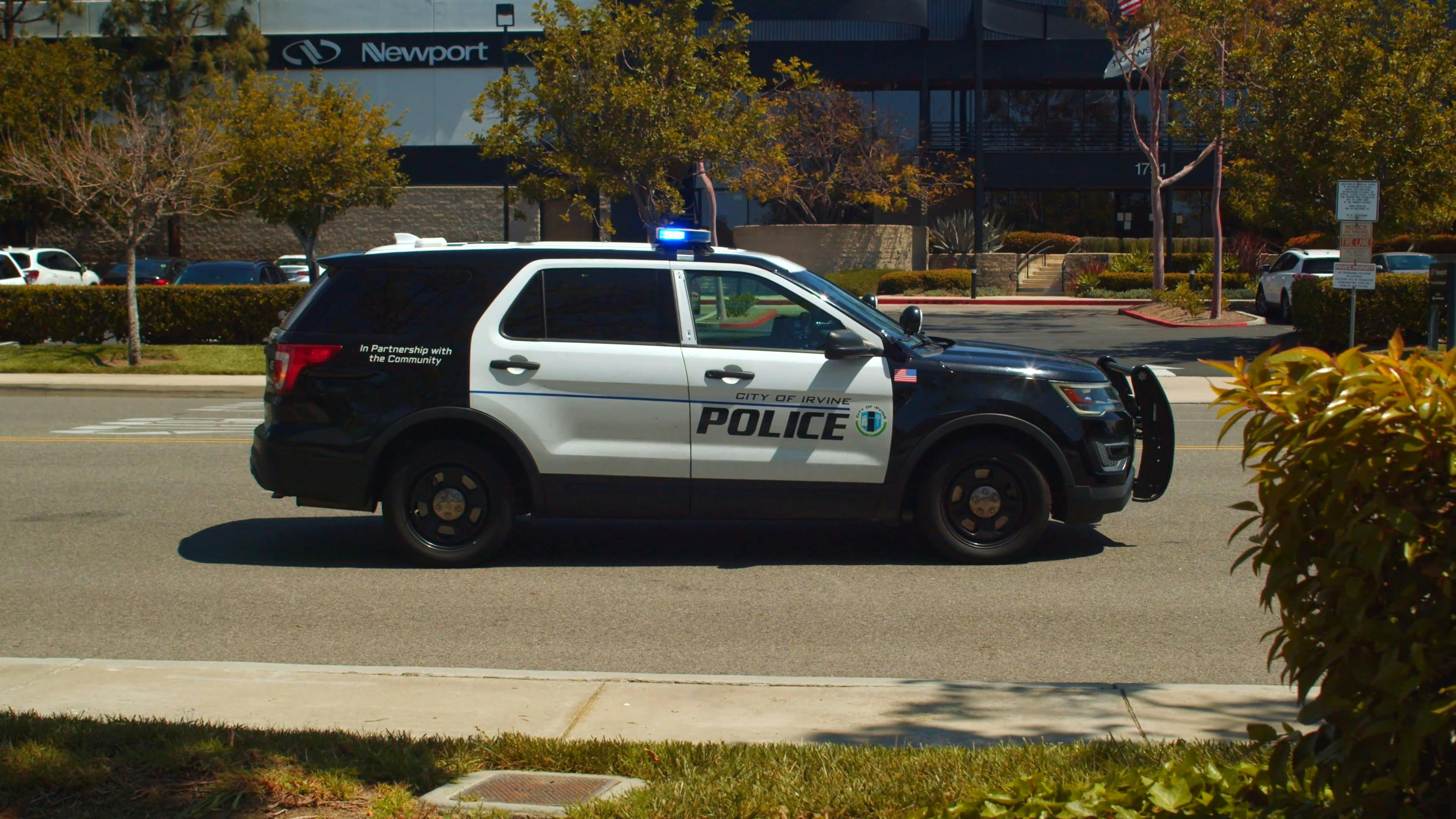 Video of a Police Car · Free Stock Video