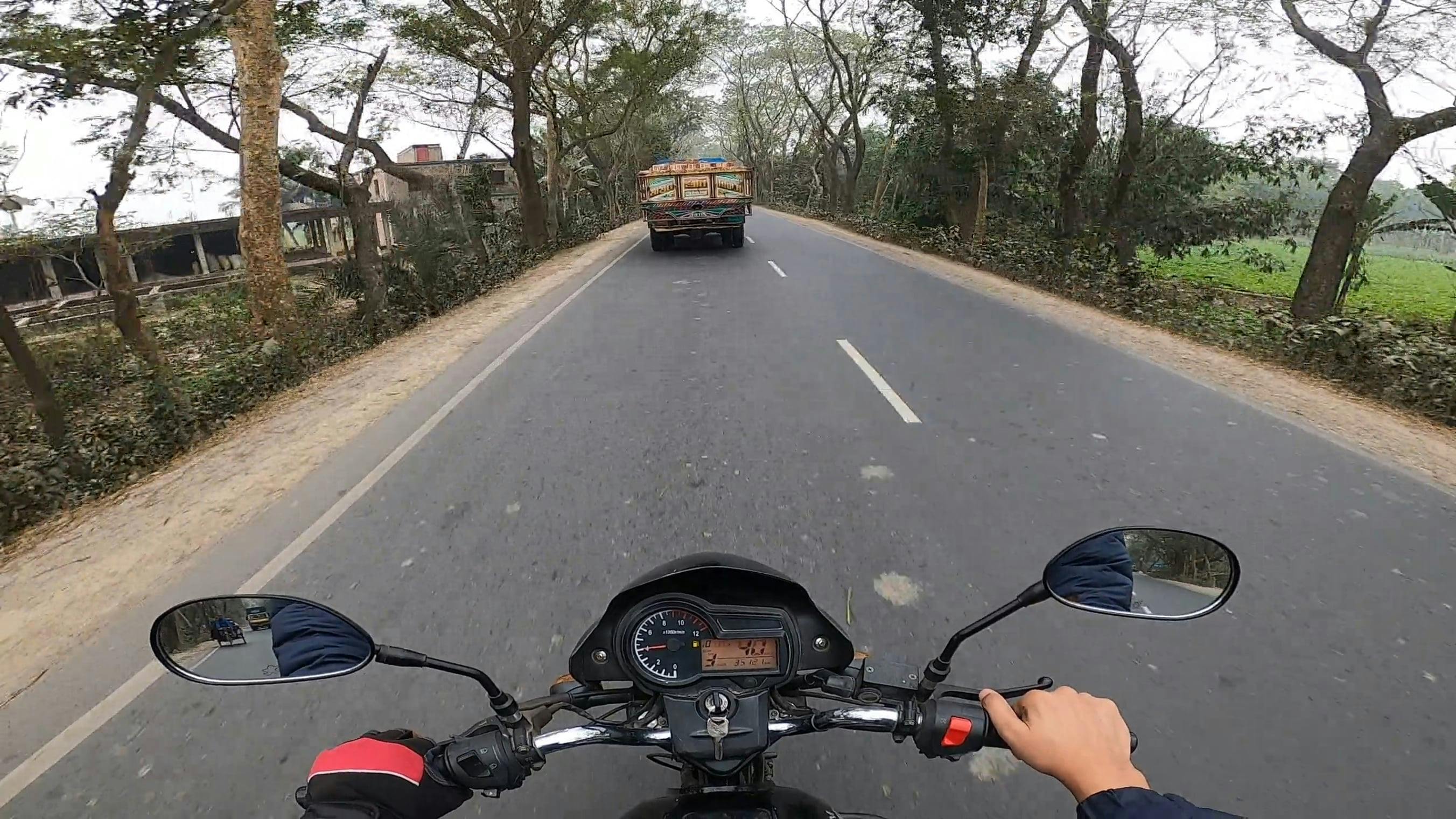 A Runner Bike Driving on Highway Free Stock Video Footage, Royalty-Free ...