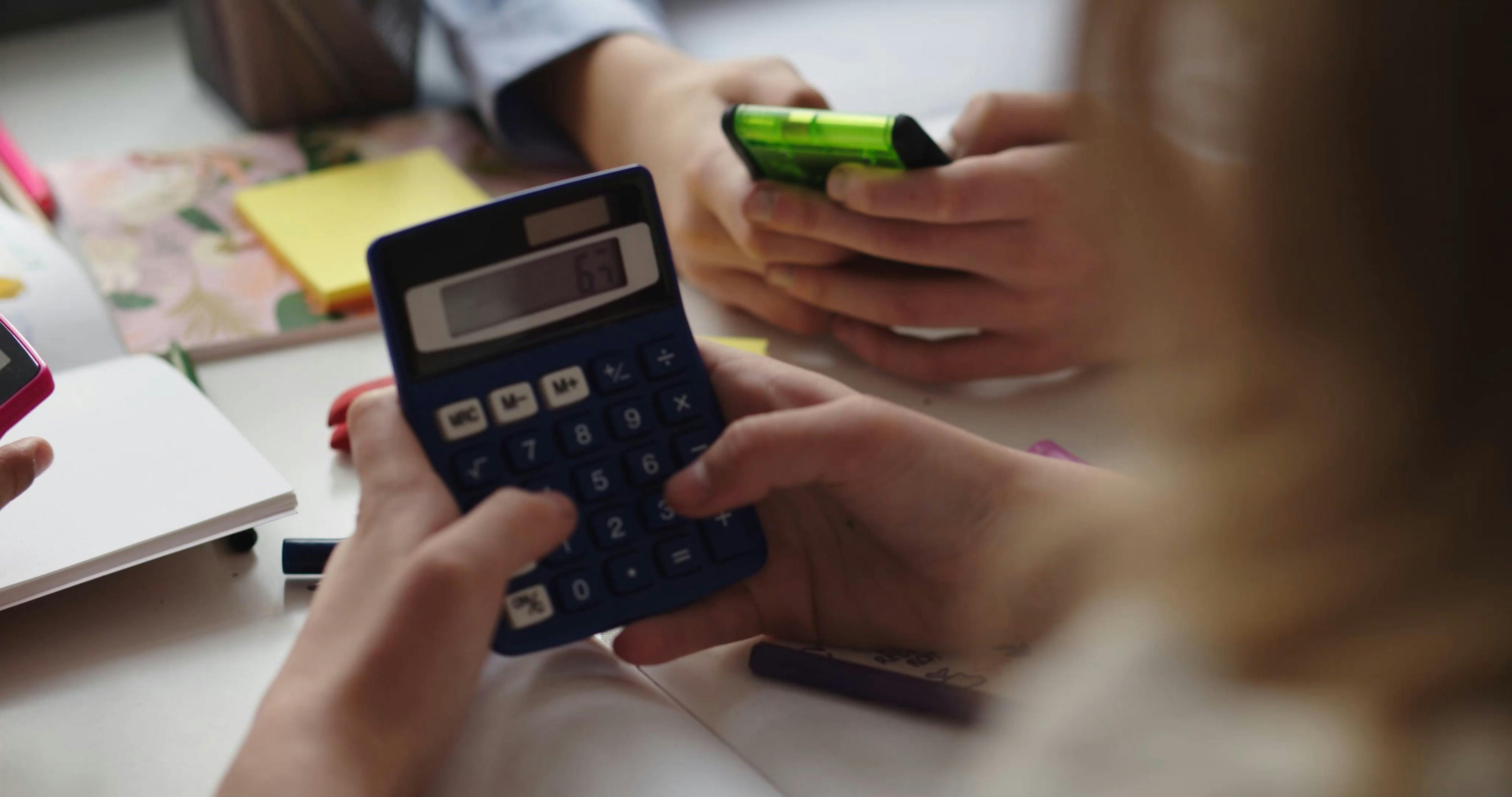 Close Up Vide of Children Solving Math Problems Free Stock Video ...