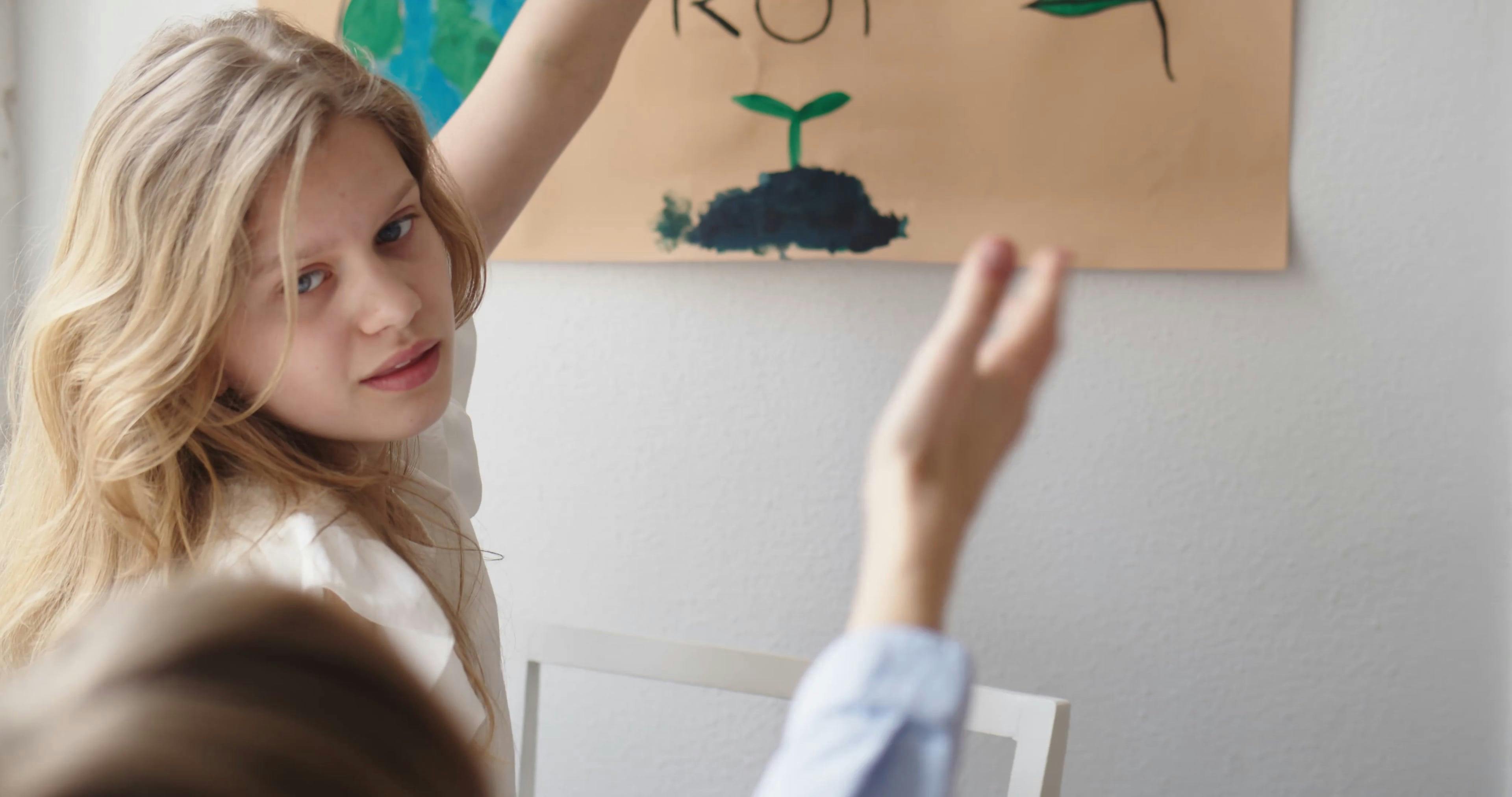 Kids Participating During Discussion Free Stock Video Footage, Royalty ...