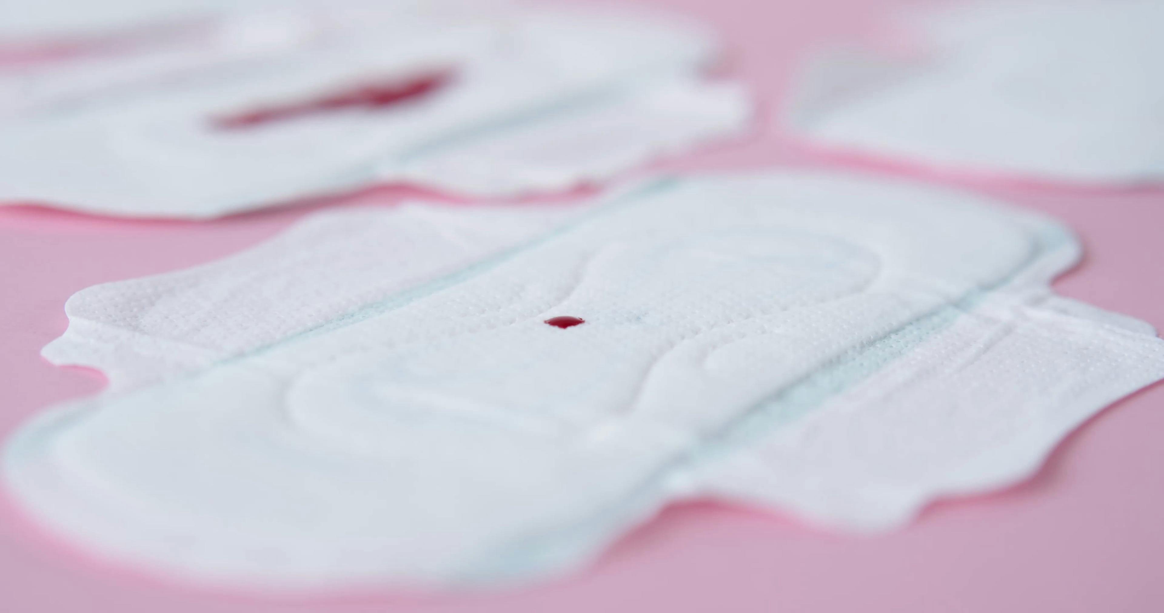 Blood on a Disposable Menstrual Pads · Free Stock Video
