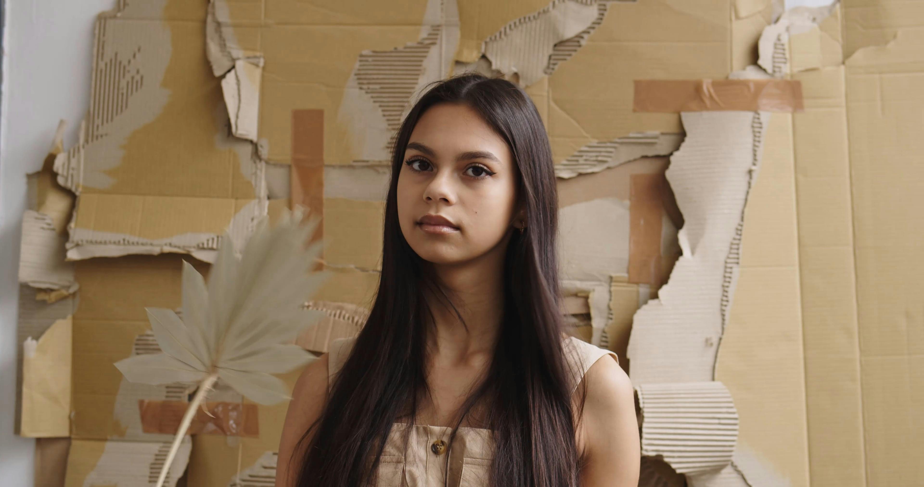 A Girl Tearing a Cardboard Box Free Stock Video Footage, Royalty-Free ...