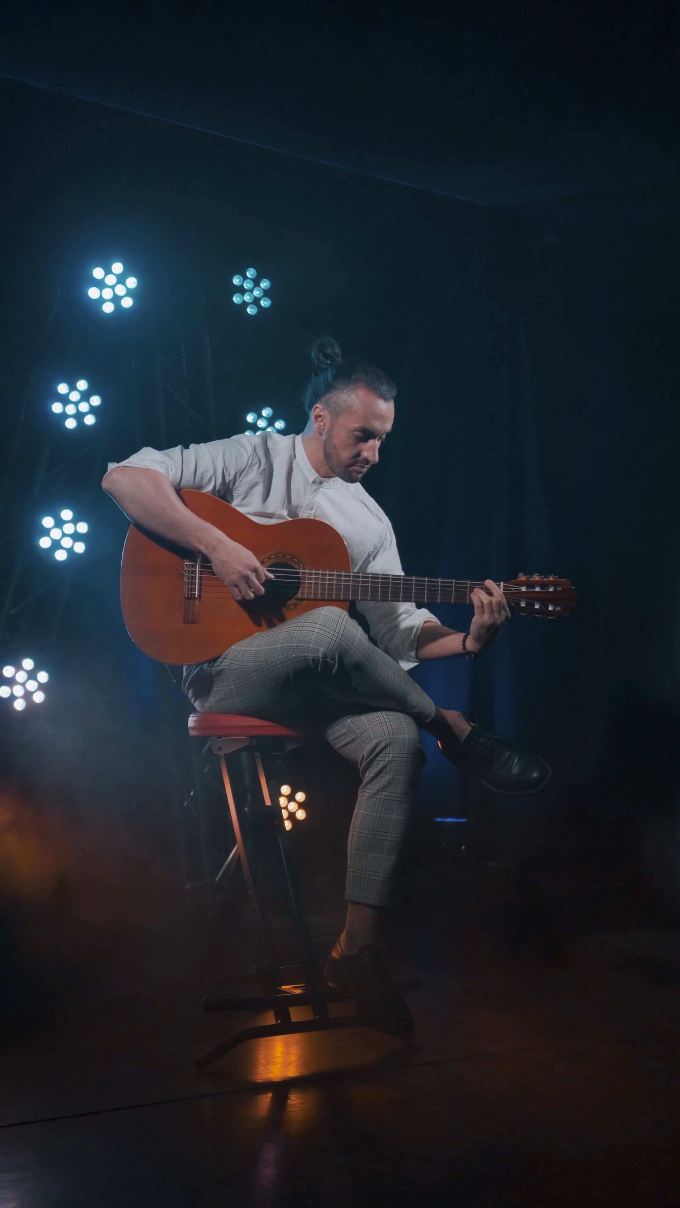 Man Playing Guitar in a Concert · Free Stock Video