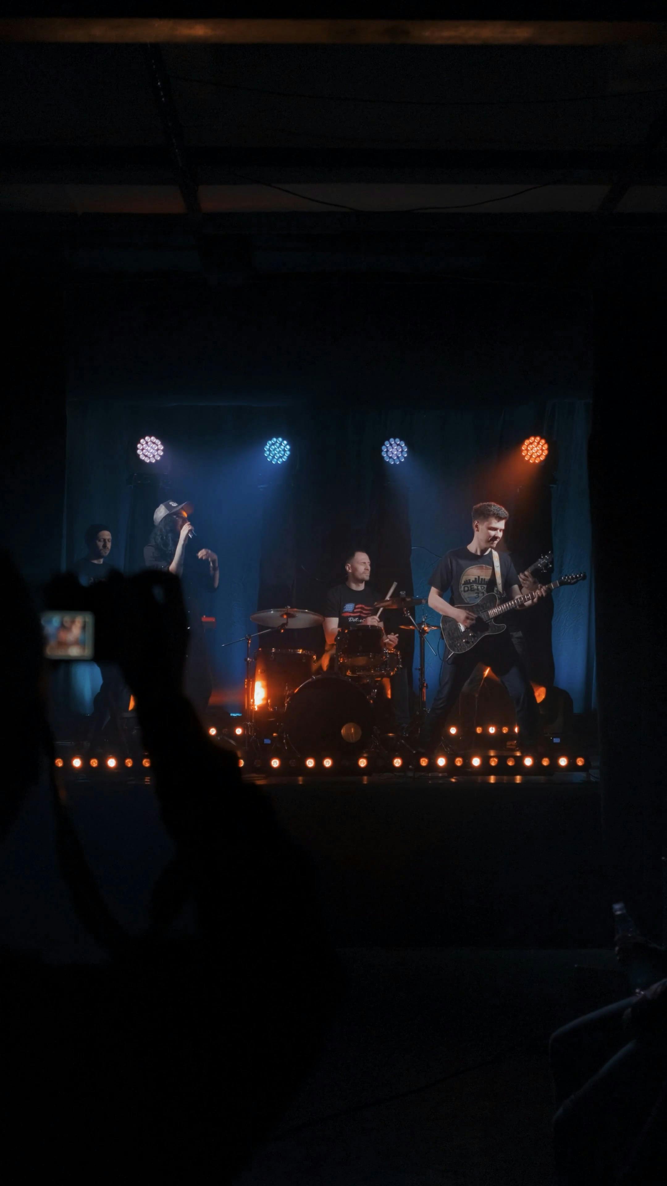 Band Performing in a Concert · Free Stock Video