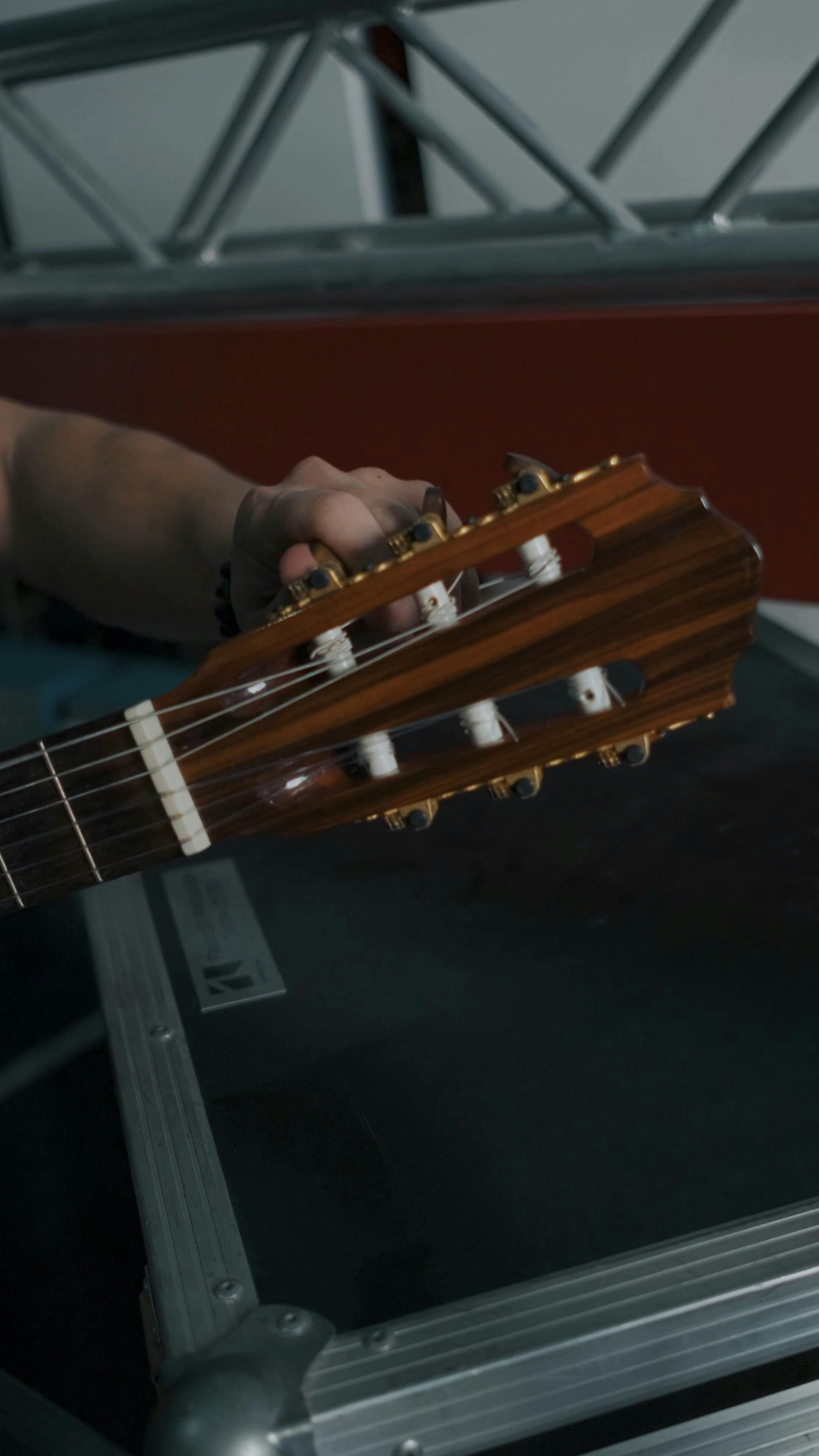A Person Tuning the Guitar Free Stock Video Footage, Royalty-Free 4K ...