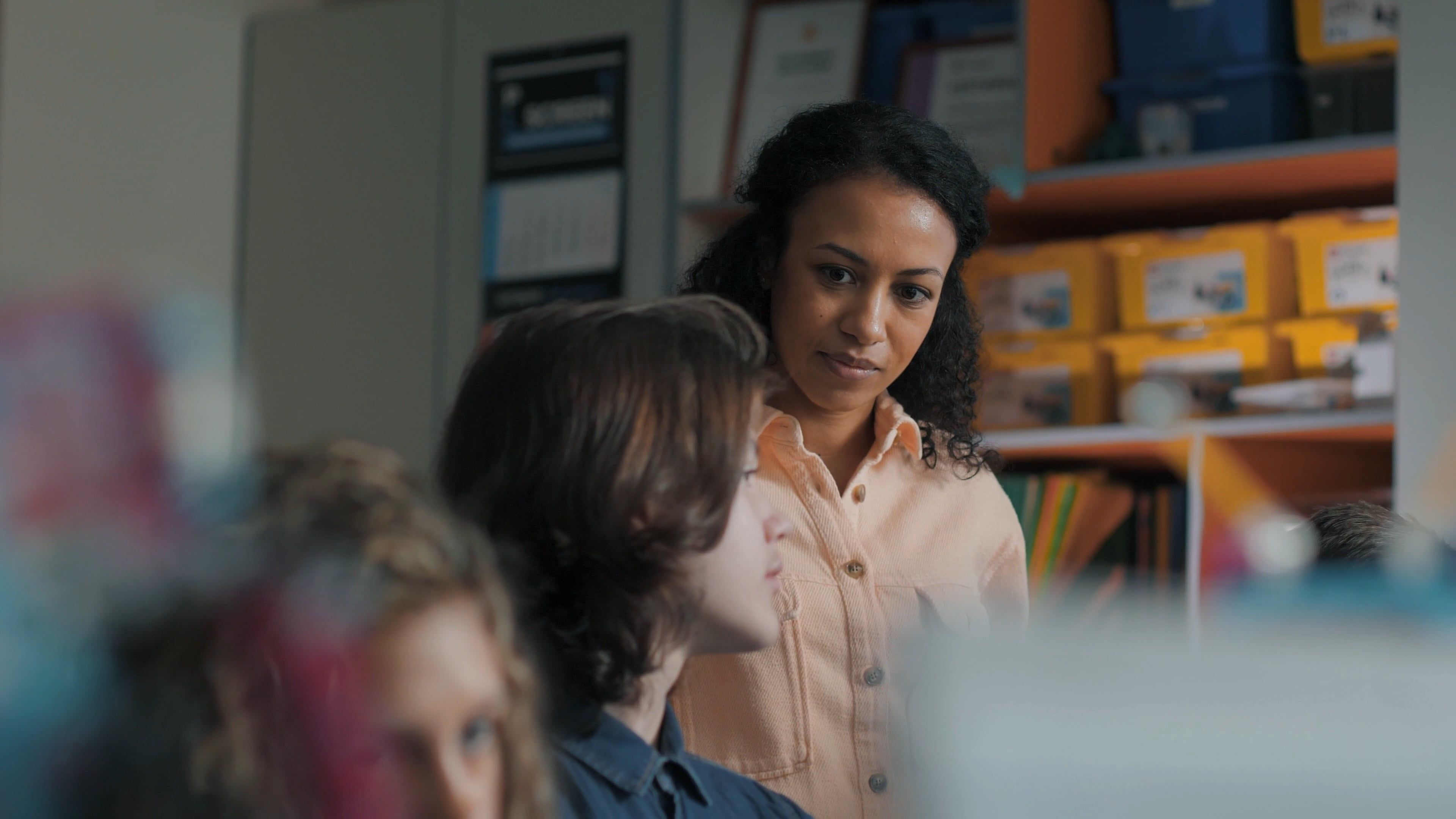 A Teacher Listening To Her Student · Free Stock Video