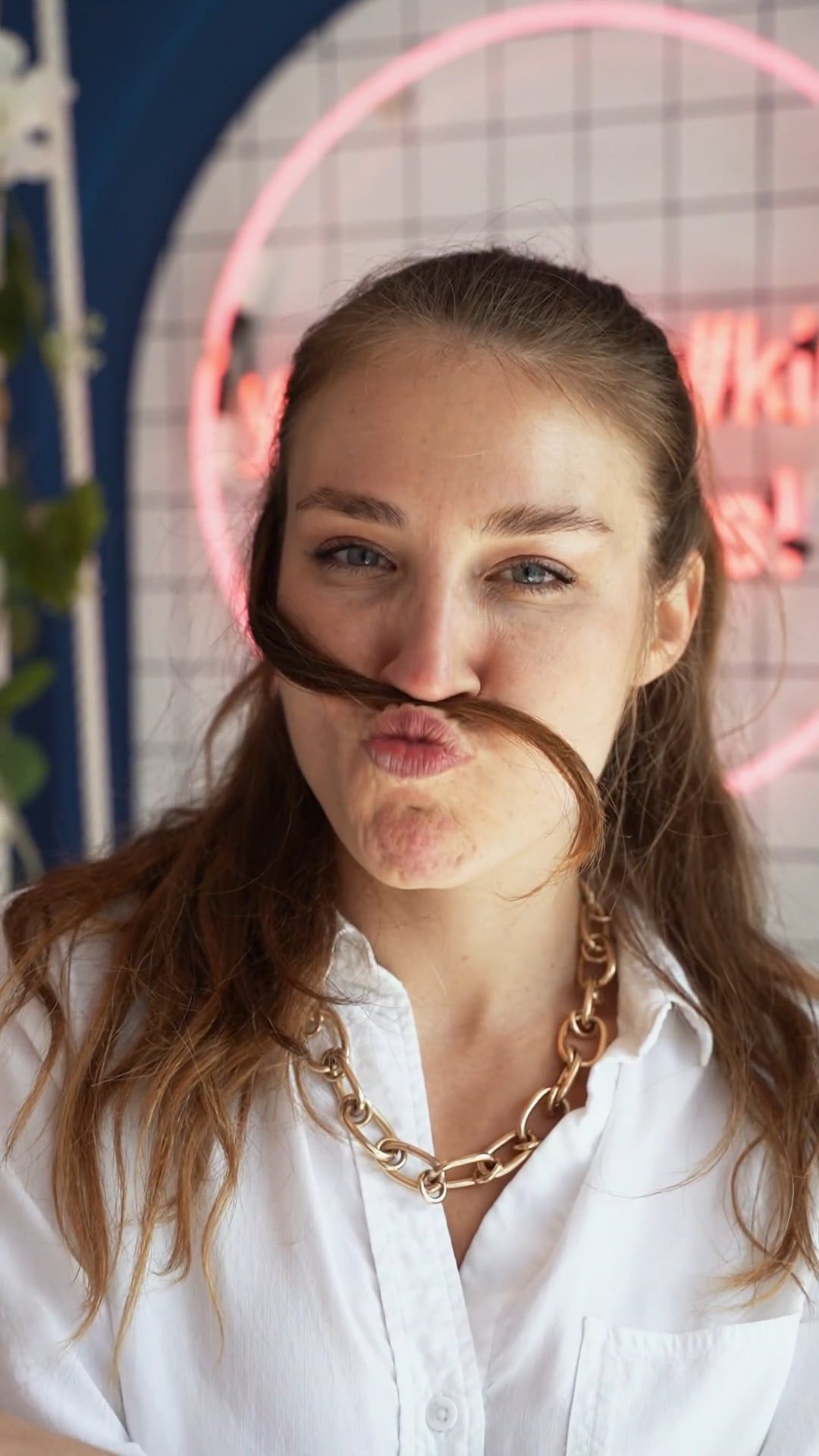 Woman Make Face while Posing · Free Stock Video