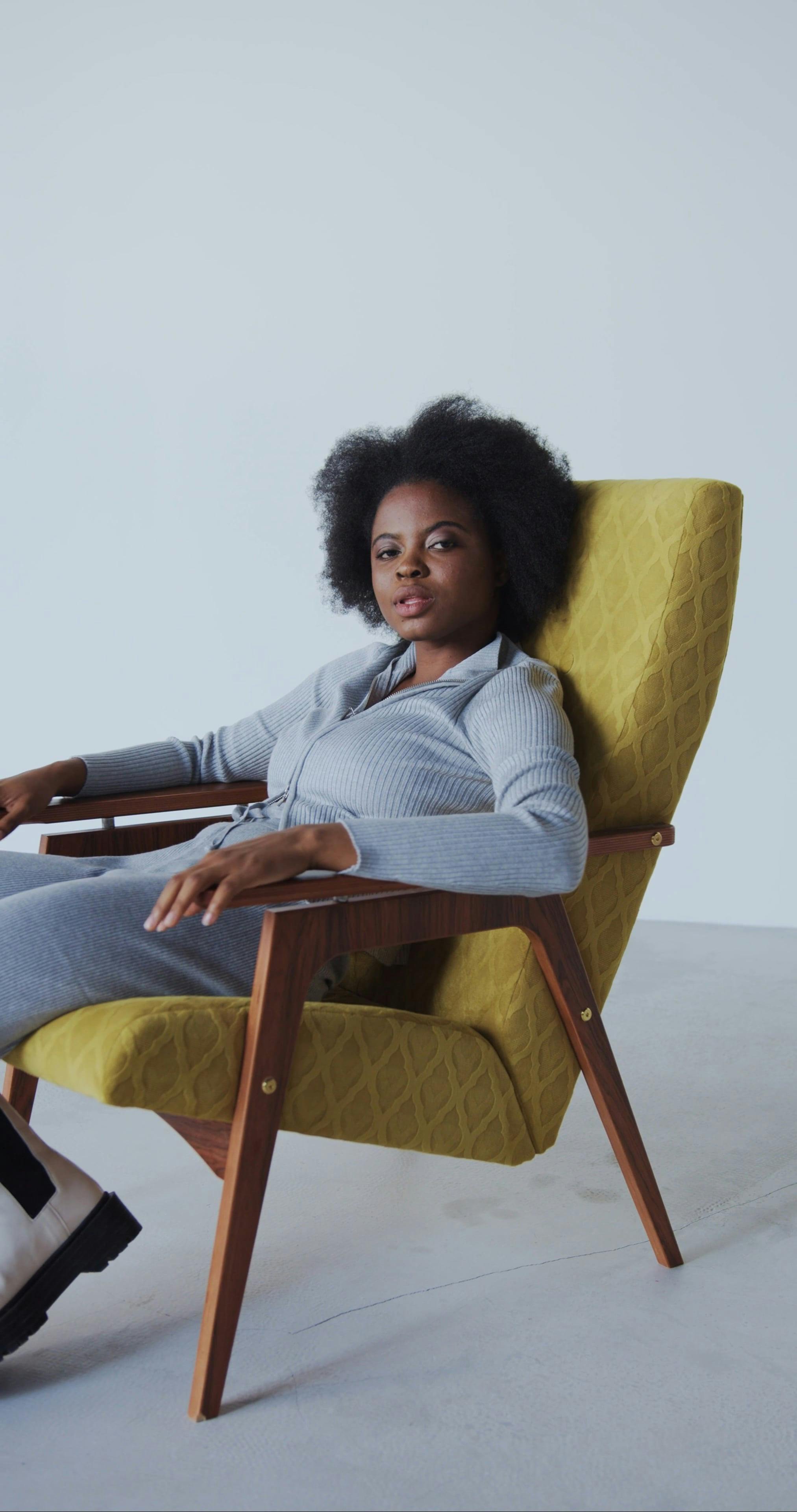 Woman Sitting on Chair · Free Stock Video