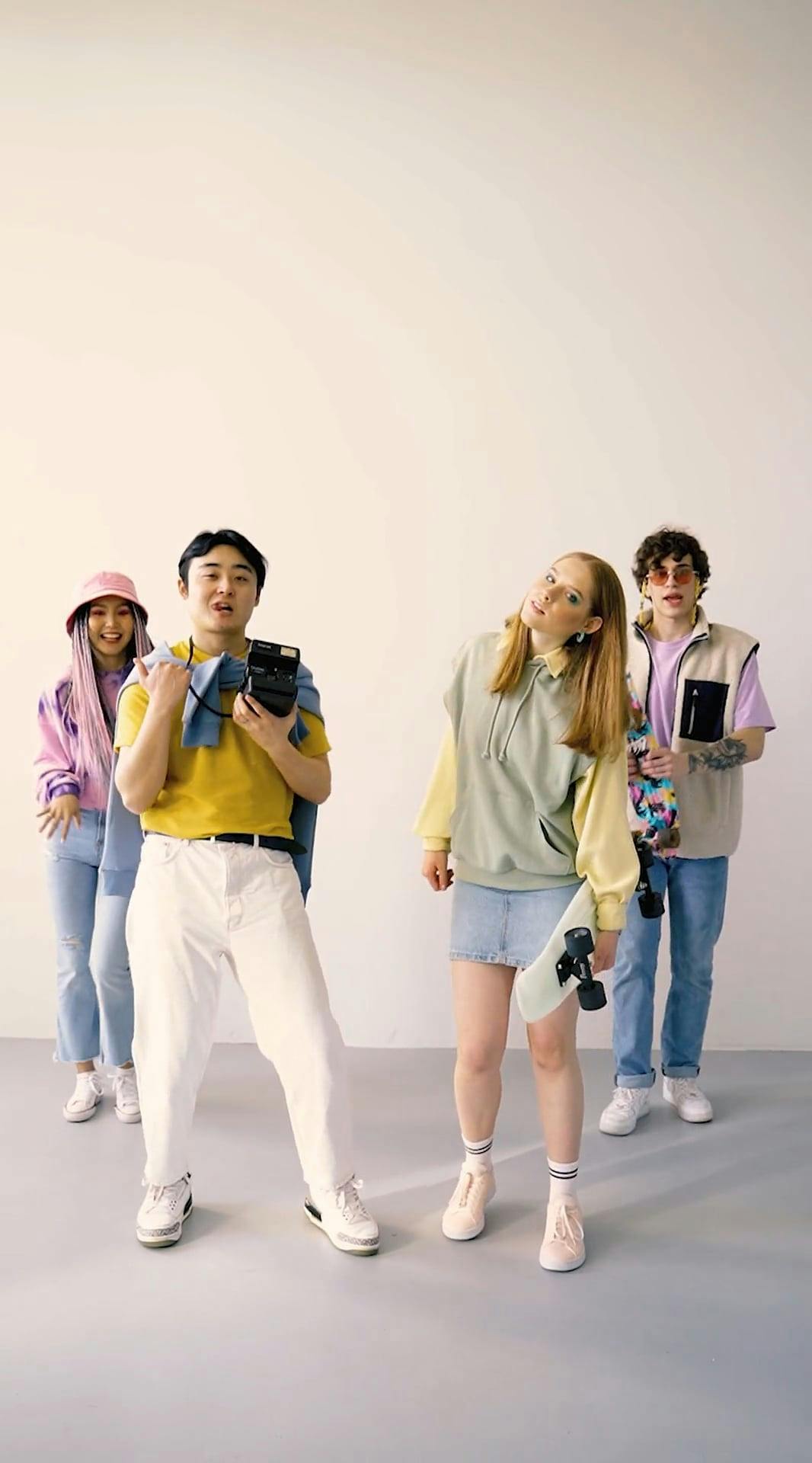 Models Dancing while Wearing Trendy Clothes Free Stock Video Footage ...