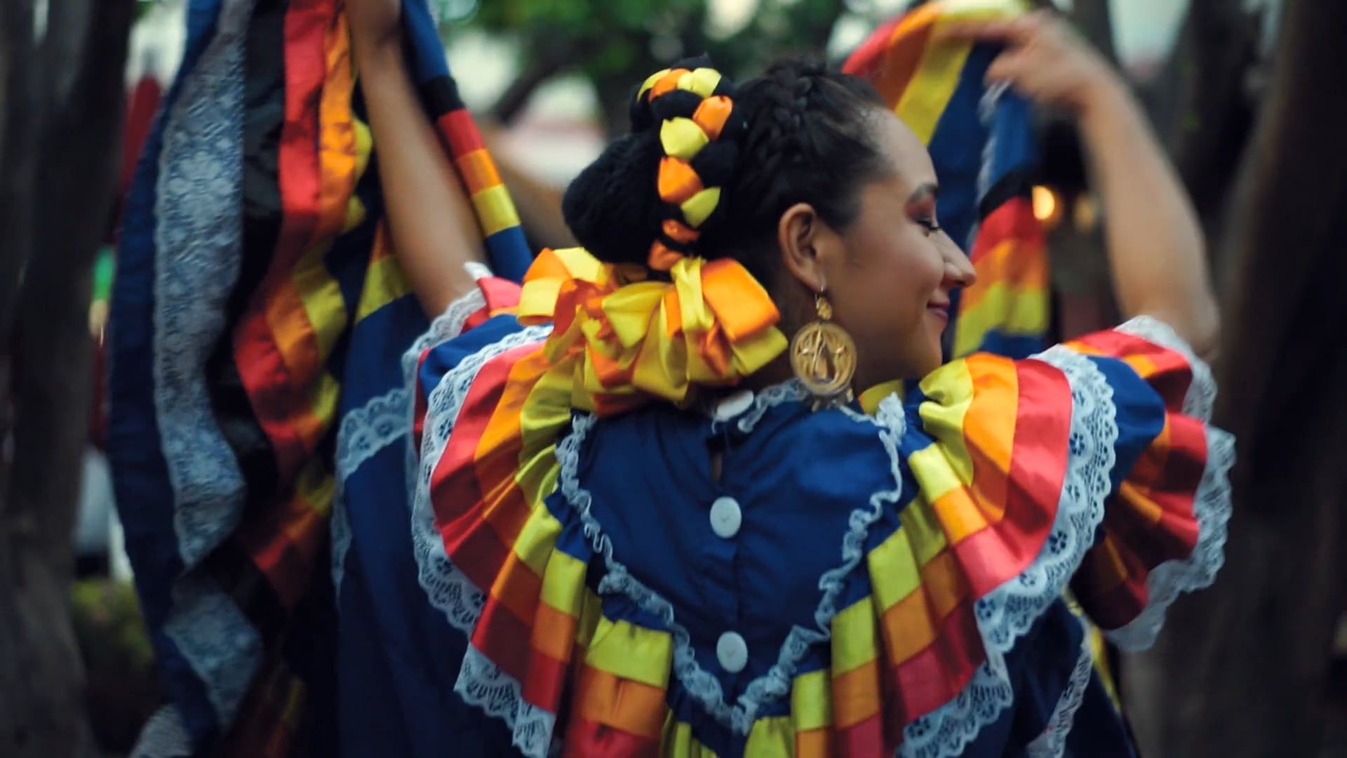 A Woman Dancing In Traditional Mexican Dress · Free Stock Video