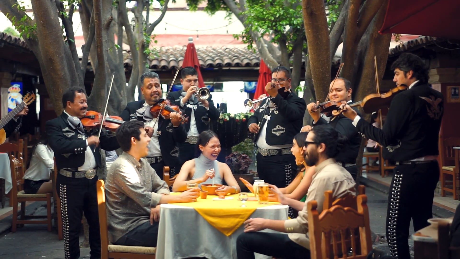A Musical Band Entertaining Guests In The Rstaurant · Free Stock Video