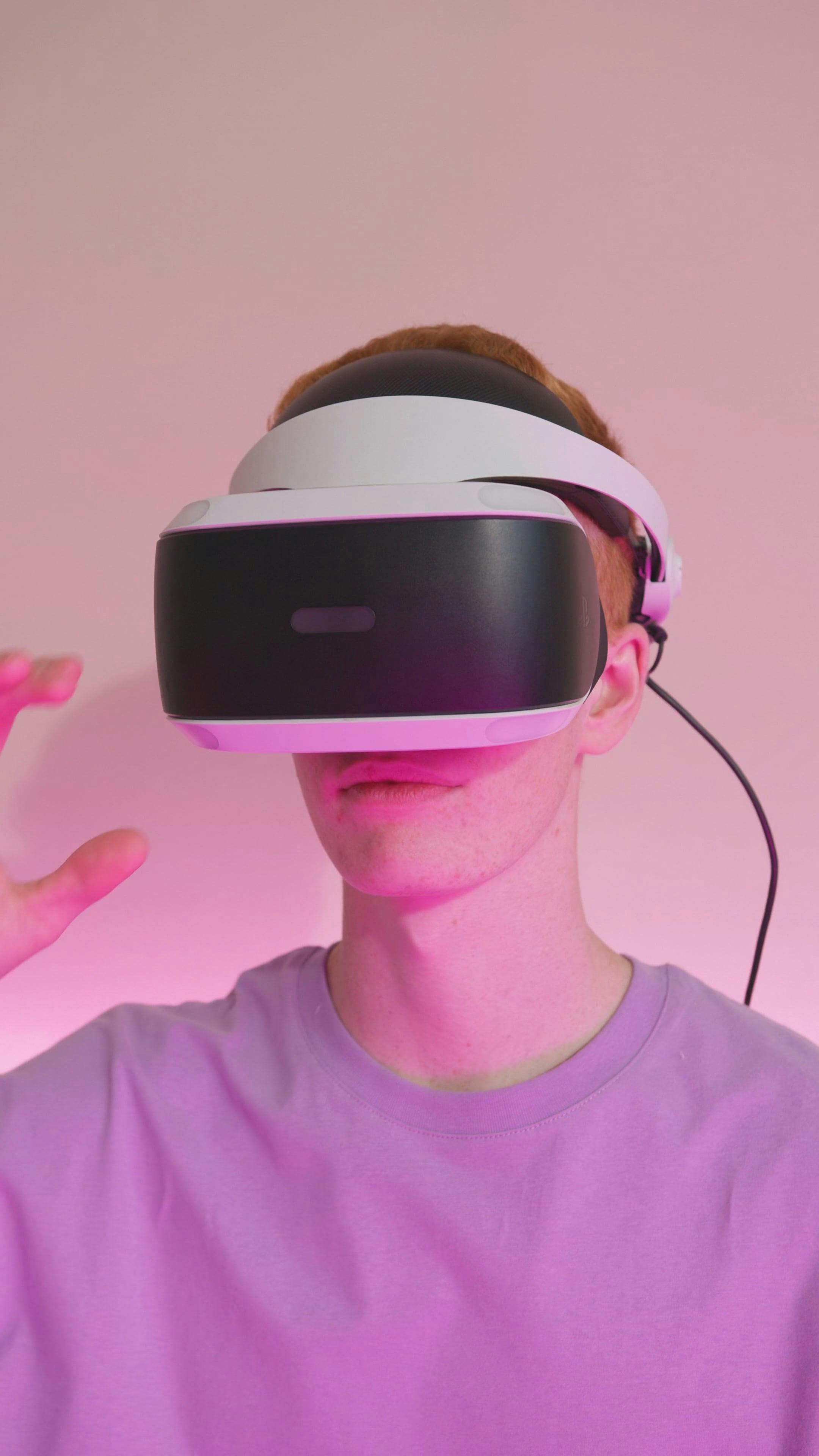 A Young Man Taking Off a Virtual Reality Headset Free Stock Video ...
