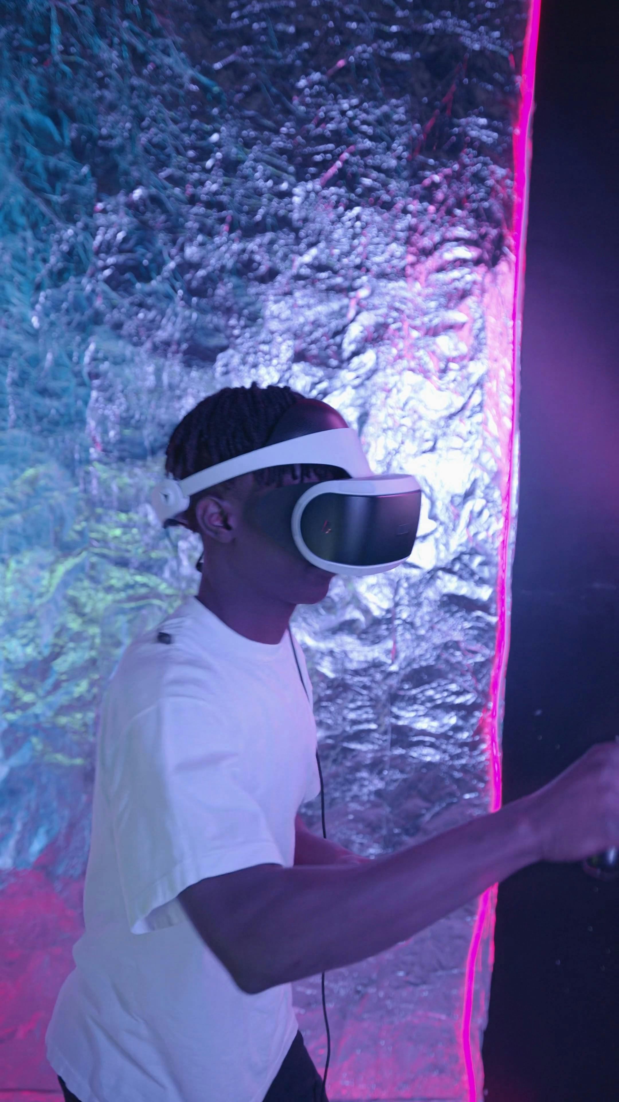A Man Playing Virtual Reality Game · Free Stock Video A Man Playing Virtual Reality Game · Free Stock Video