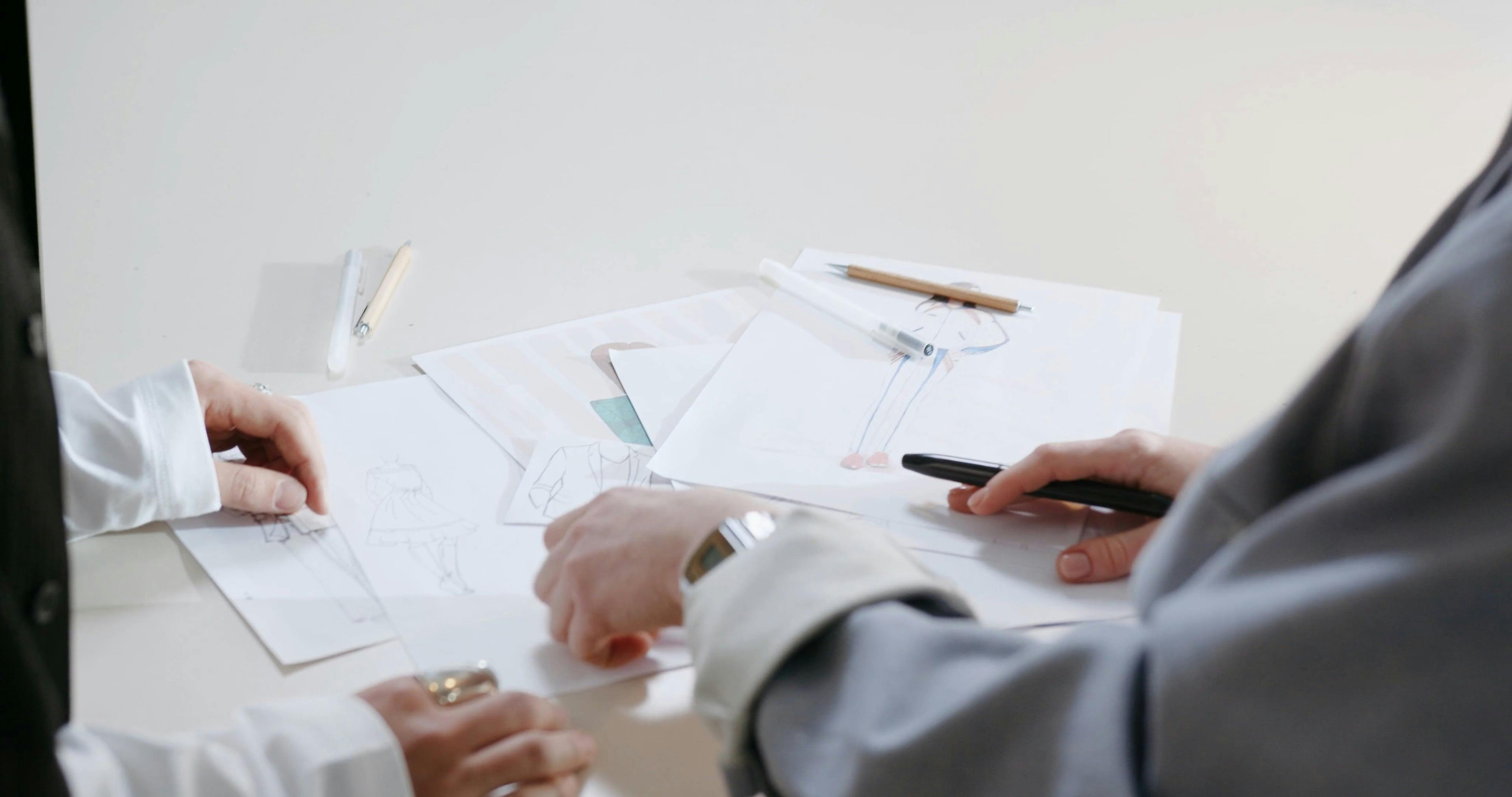 A Person Sketching on the Paper · Free Stock Video