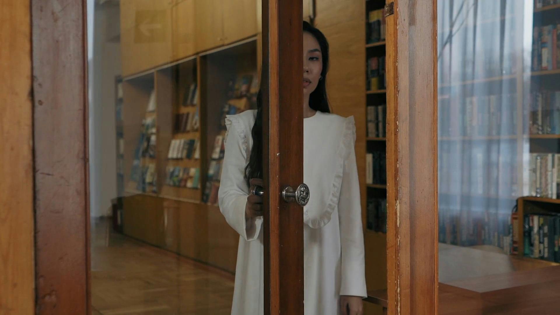 Woman Walking Through the Door Free Stock Video Footage, Royalty-Free ...