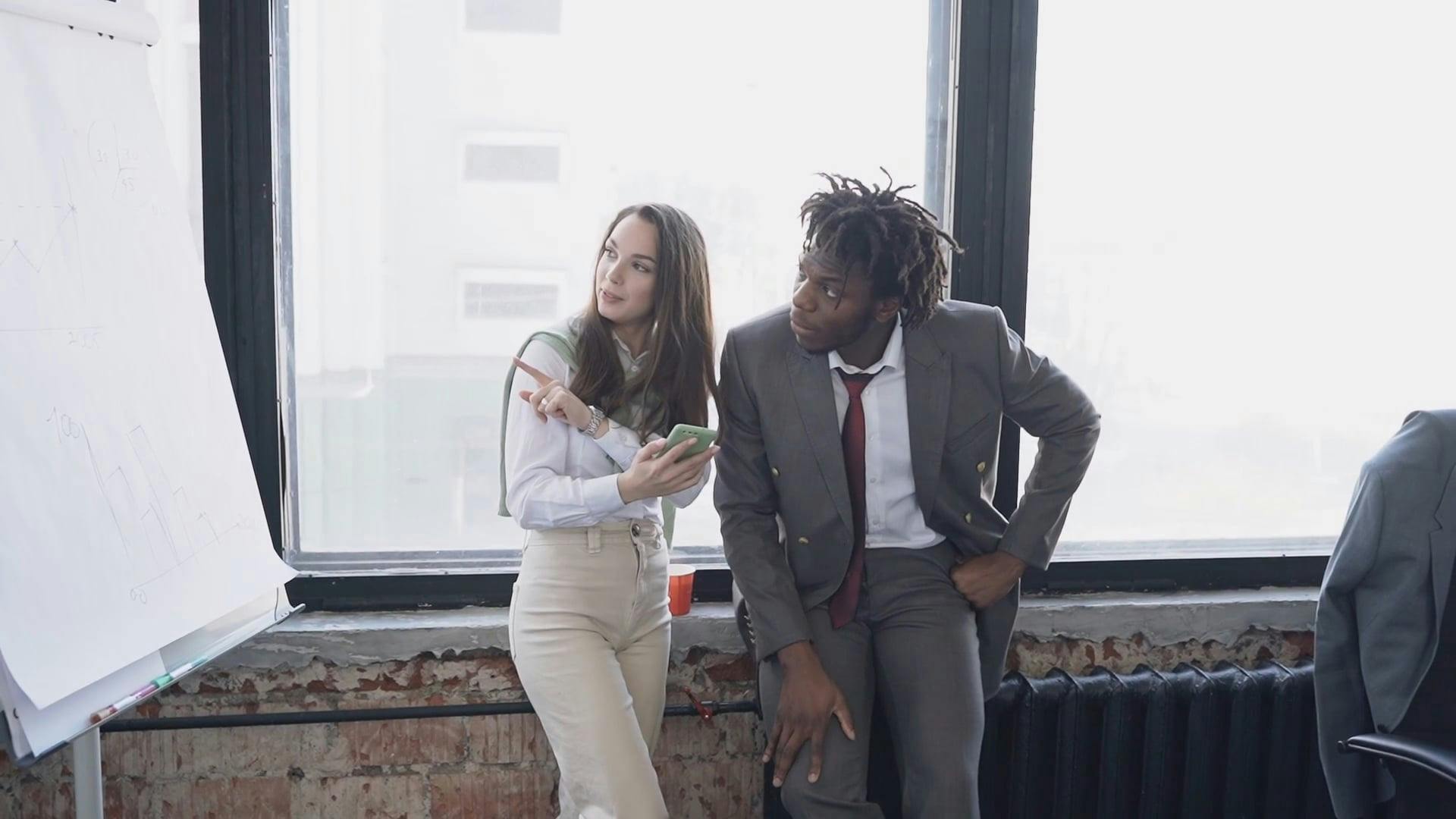 Office mates Talking in the Room Free Stock Video Footage, Royalty-Free ...