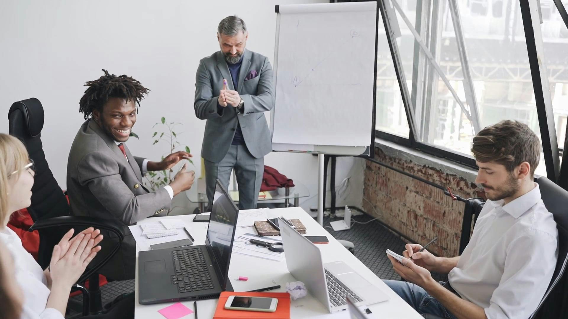 Three People Working Together · Free Stock Video