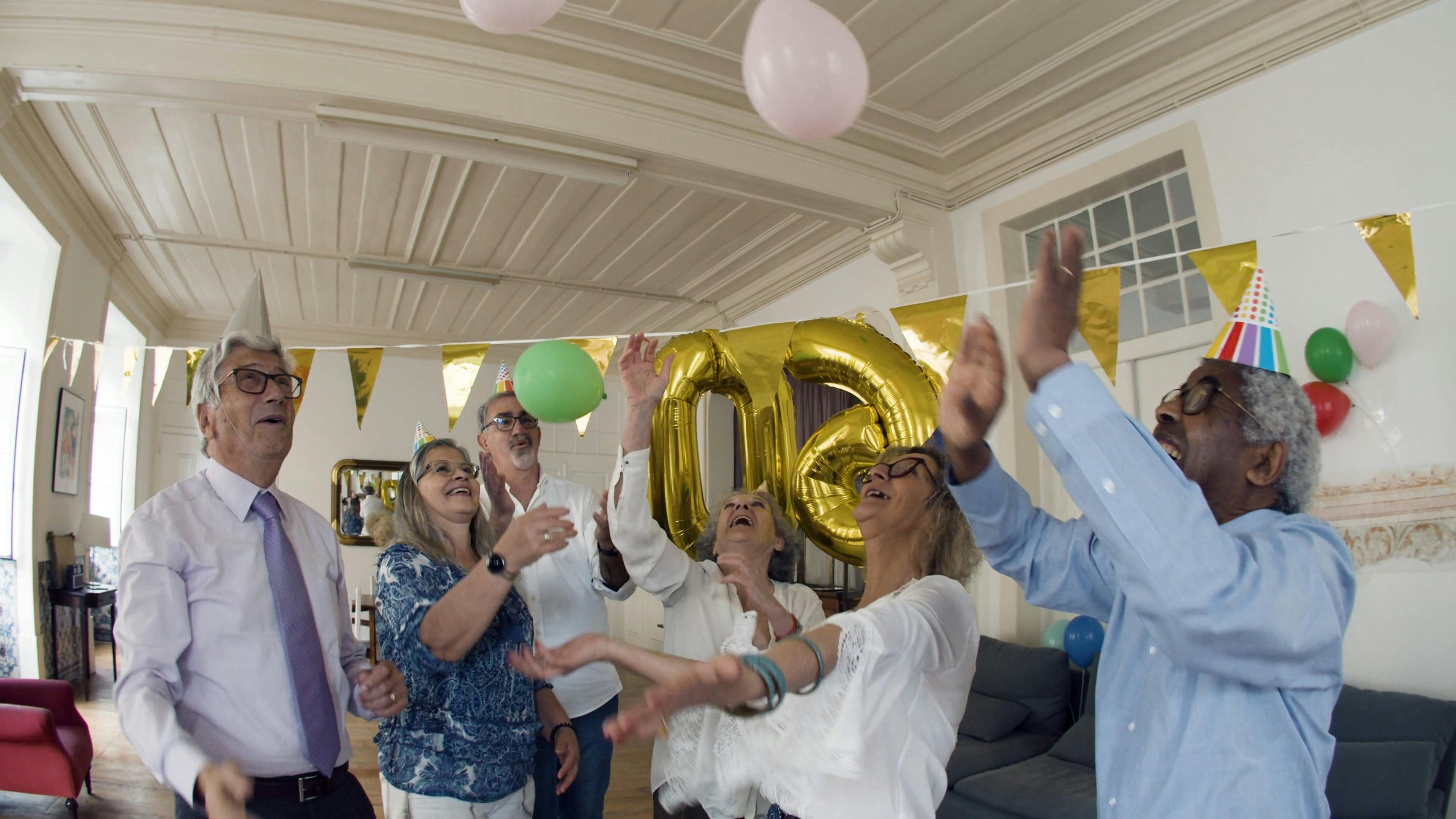 A Group of Elderlies Having Fun · Free Stock Video