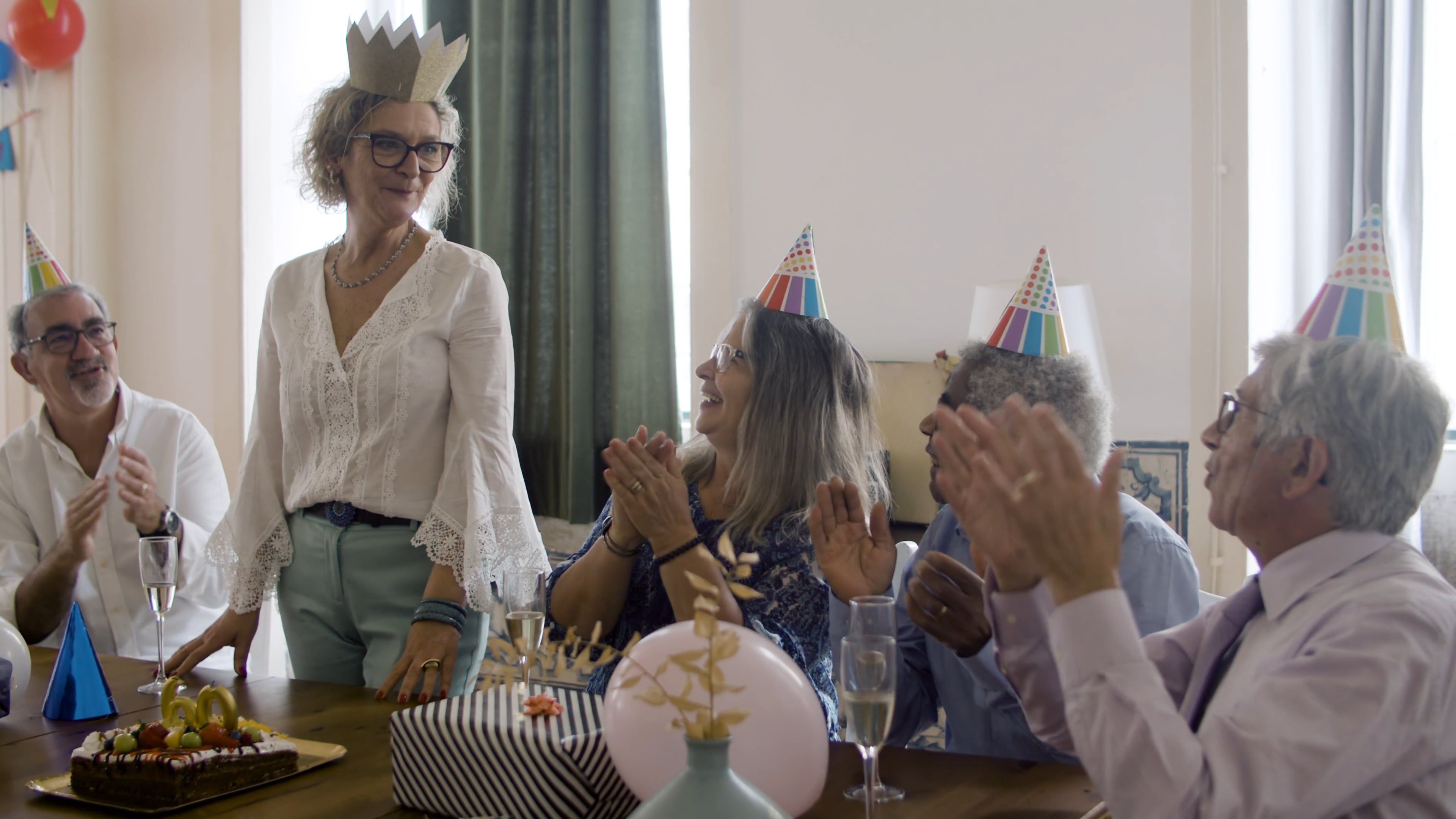 Elderly People Celebrating a Birthday · Free Stock Video