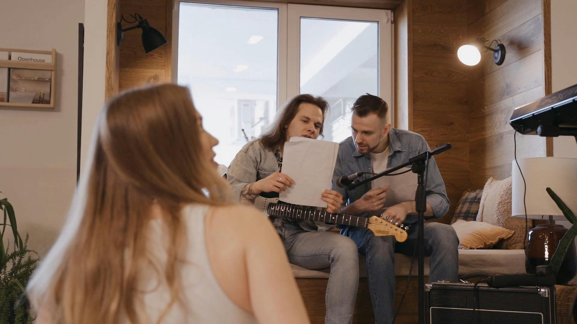 Musicians Talking in a Home Studio Free Stock Video Footage, Royalty ...