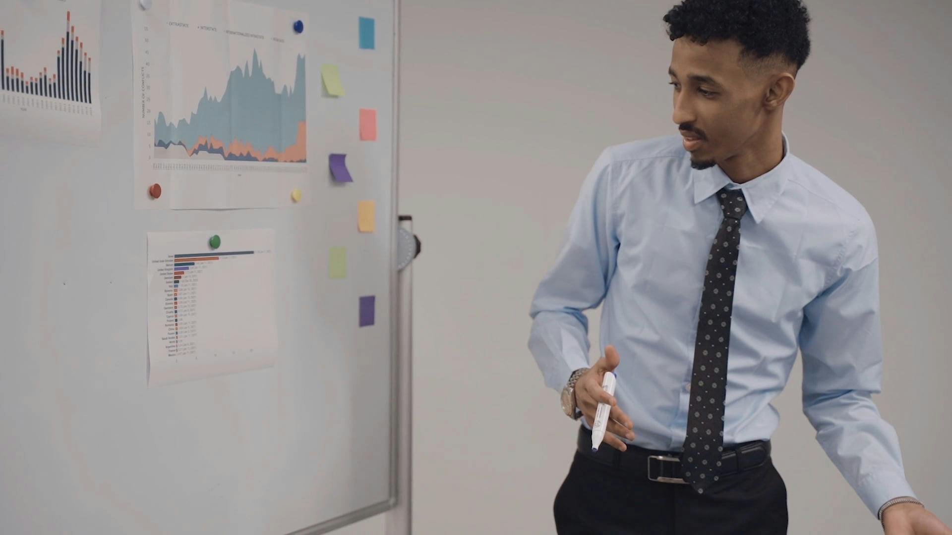 Man Presenting at a Meeting · Free Stock Video