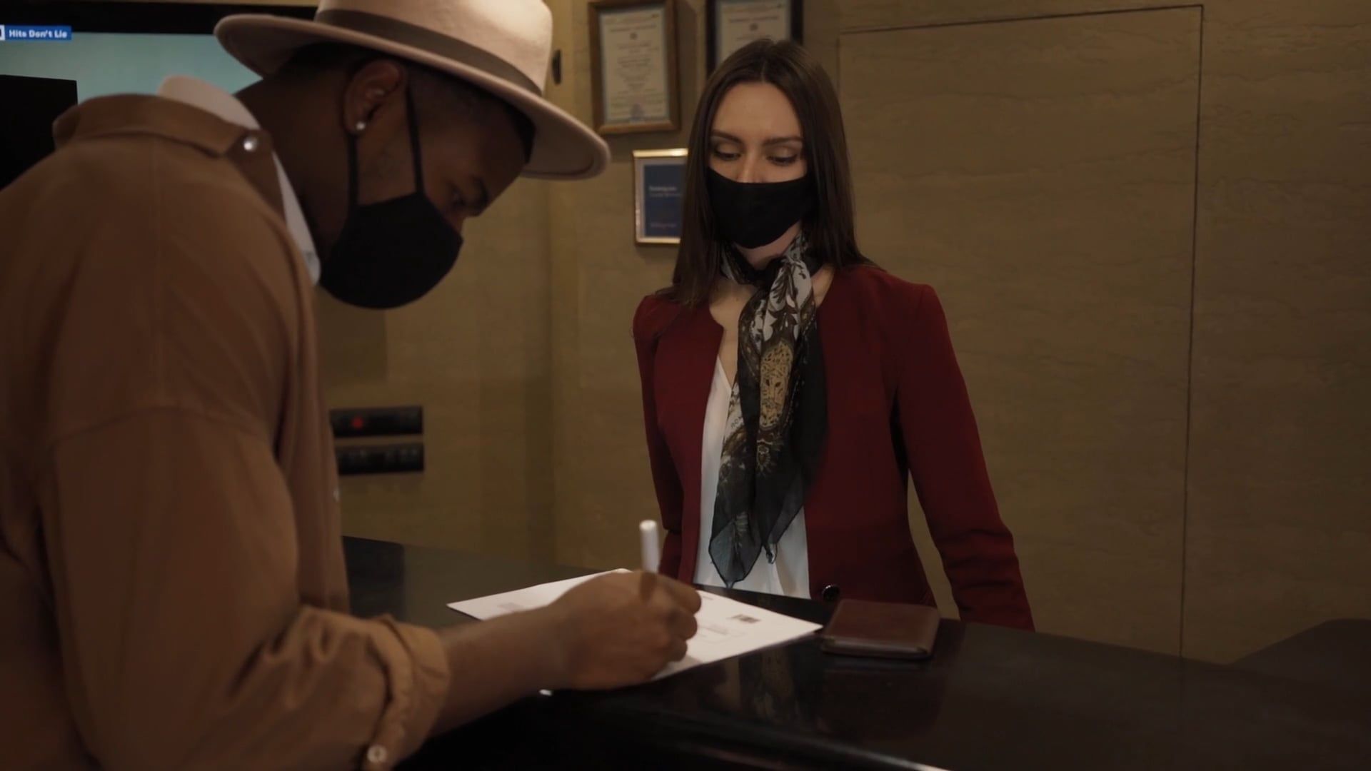 A Man Signing a Registration Form Free Stock Video Footage, Royalty ...