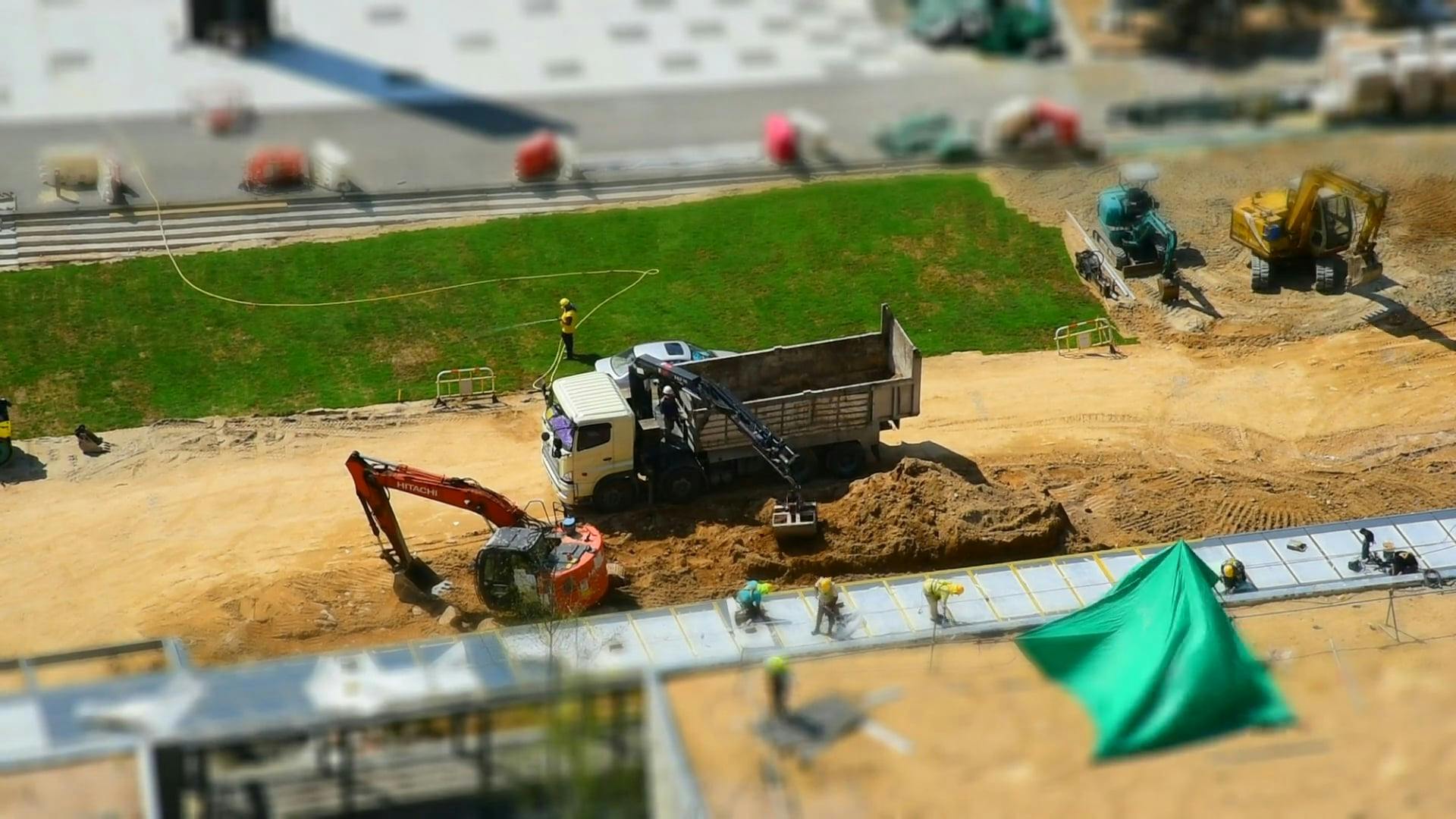 Time Lapse of a Construction Area Free Stock Video Footage, Royalty ...