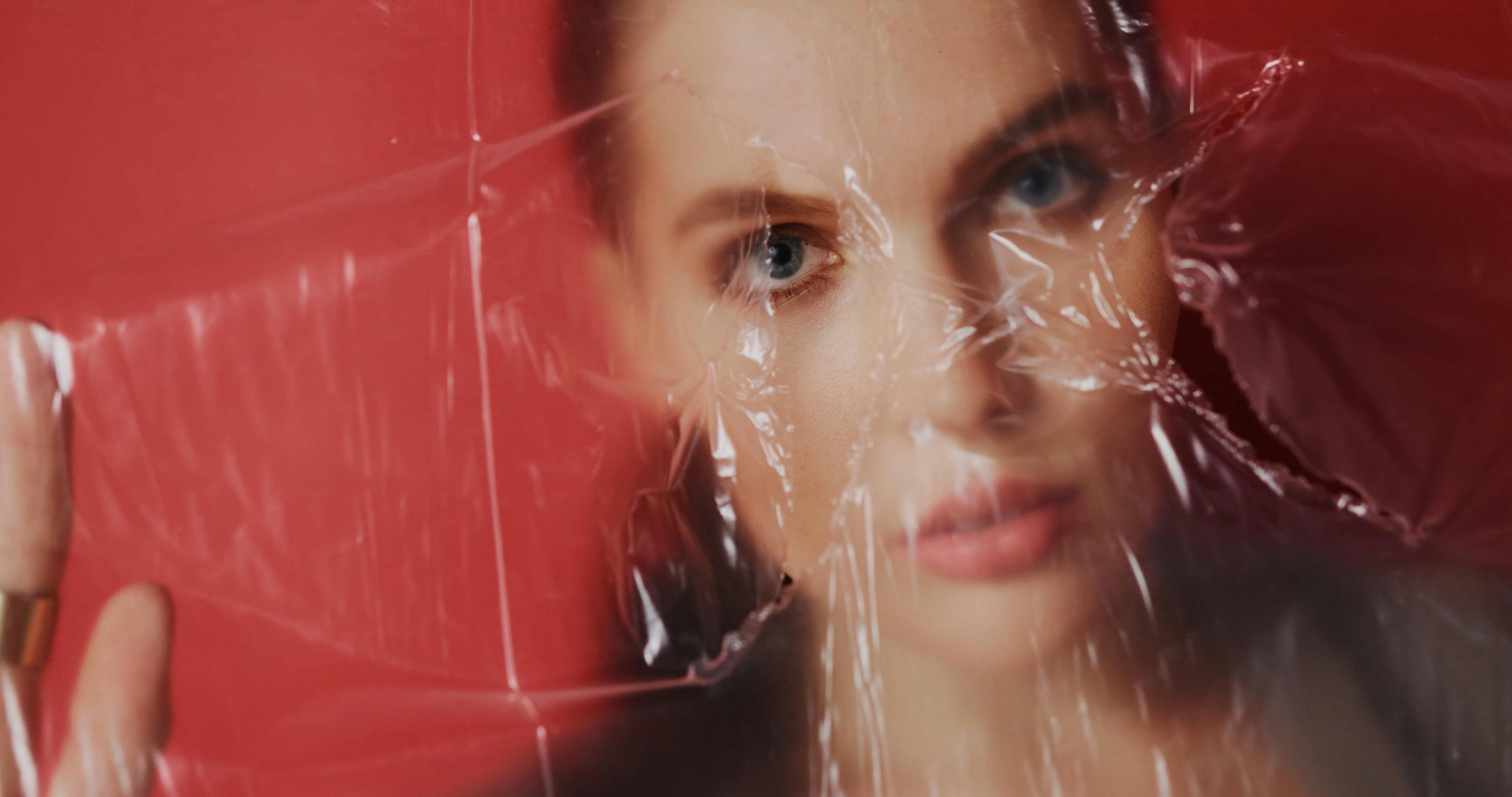 Woman Tearing the Plastic Free Stock Video Footage, Royalty-Free 4K ...