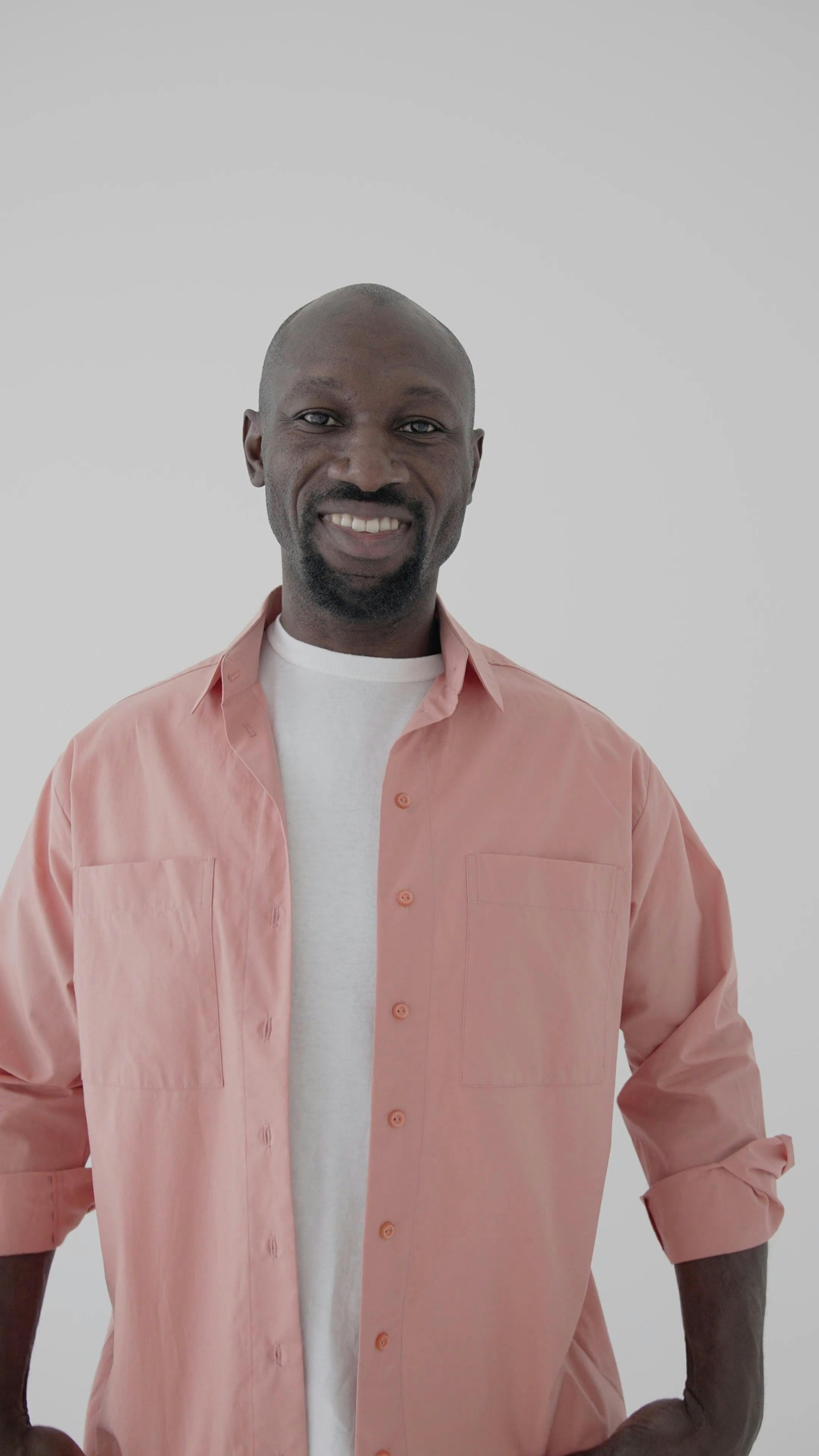 Man Smiling On Camera · Free Stock Video