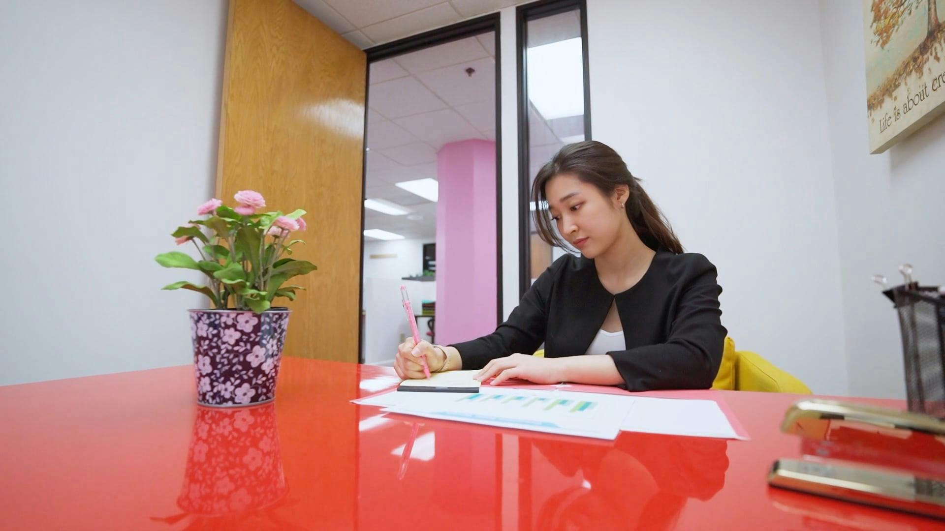 Woman Writing on the Table Free Stock Video Footage, Royalty-Free 4K ...