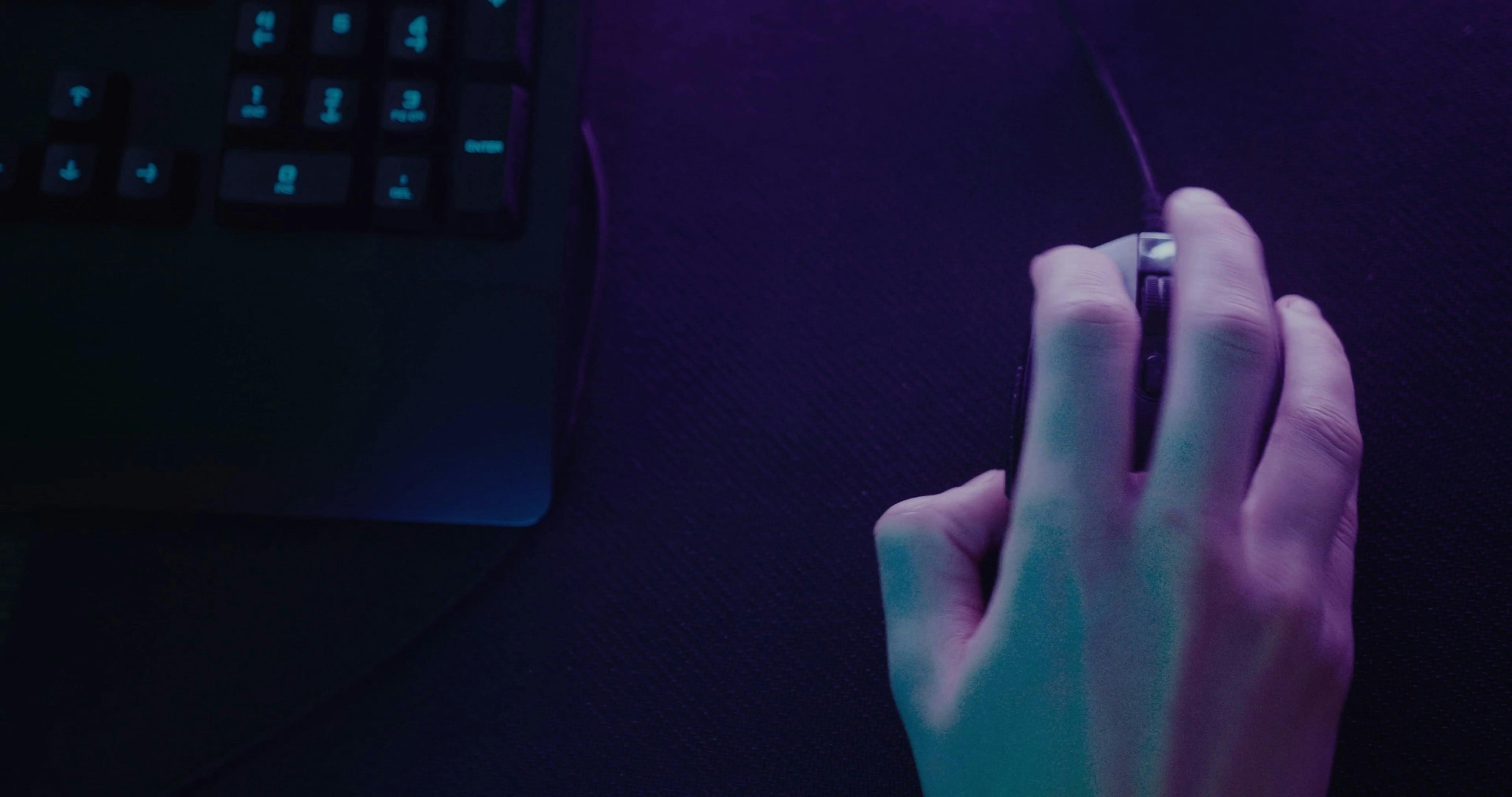 Person Using Mouse And Keyboard · Free Stock Video