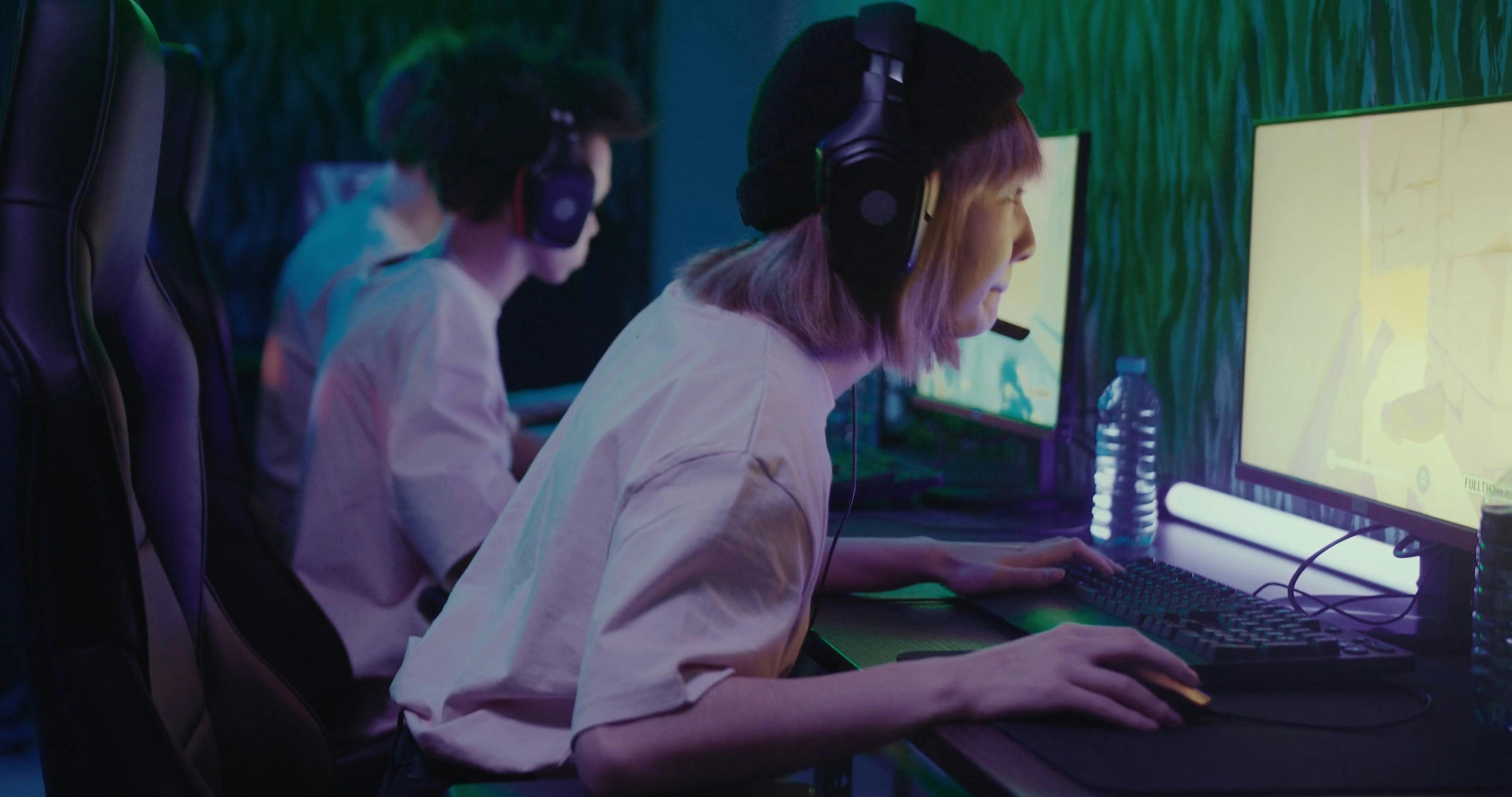 People Playing Computer Games Free Stock Video Footage, Royalty-Free 4K ...