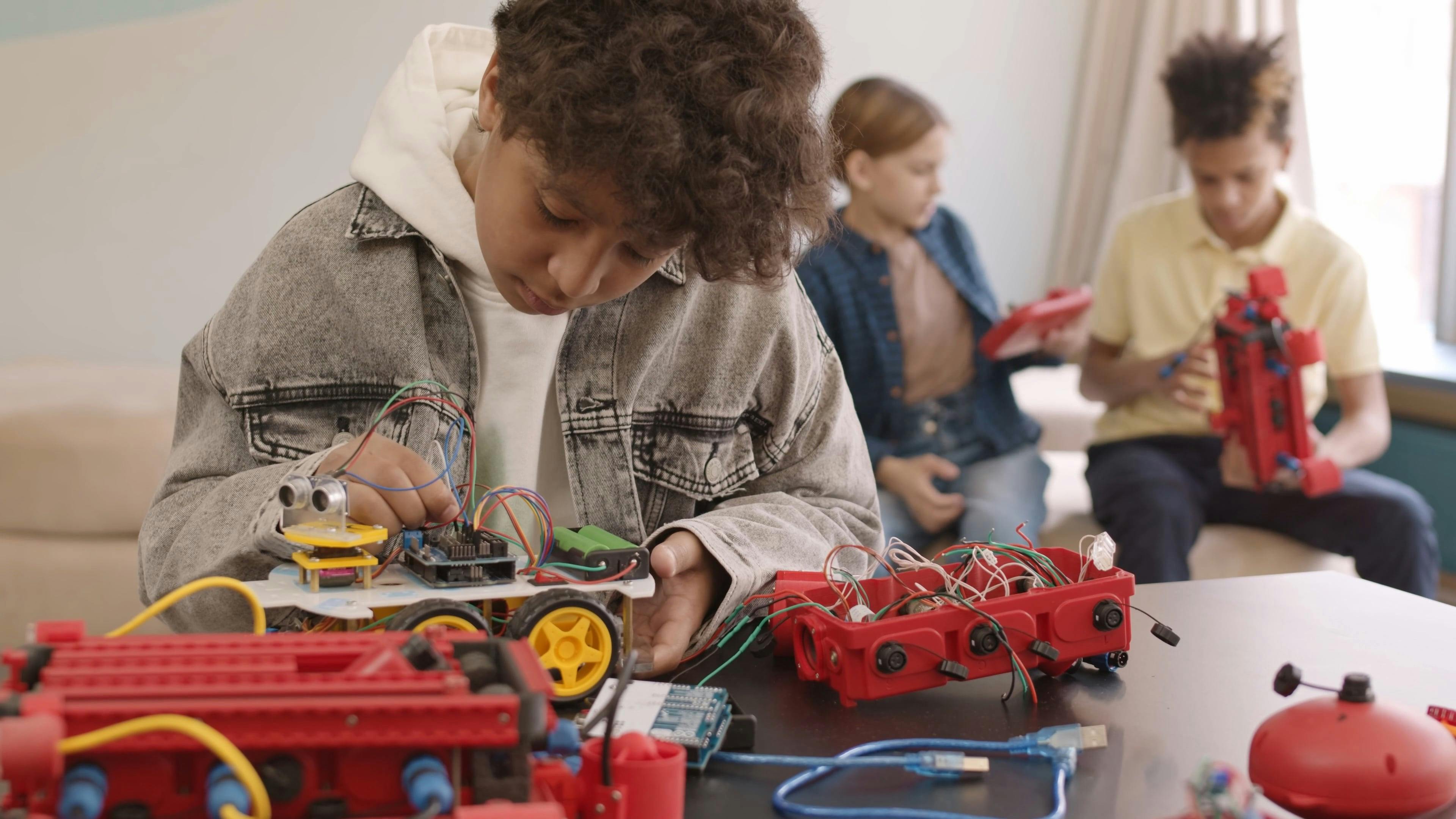 Kids Building Robots Free Stock Video Footage, Royalty-Free 4K & HD ...