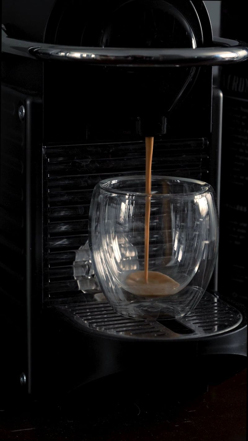 Coffee Brewing with Espresso Machine Close-Up Free Stock Video Footage ...