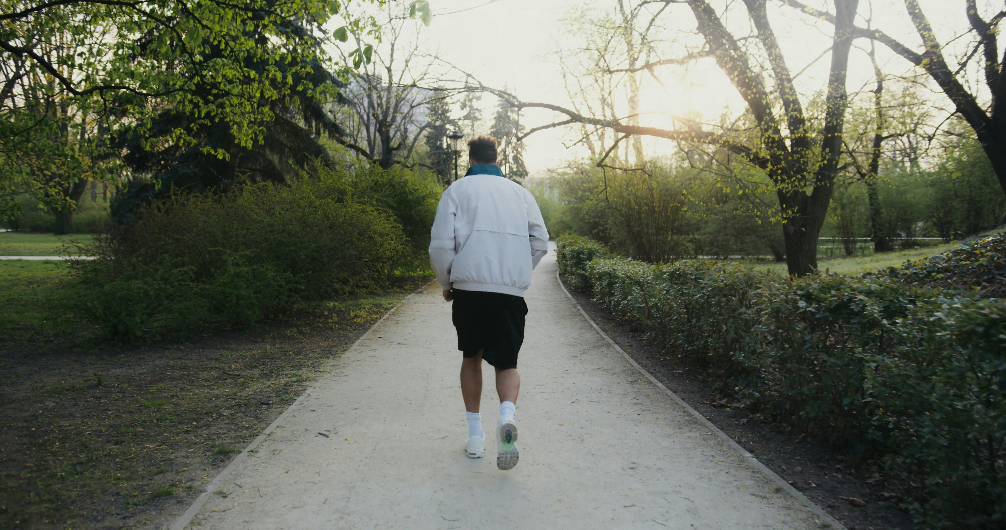 A Man Running in the Park · Free Stock Video
