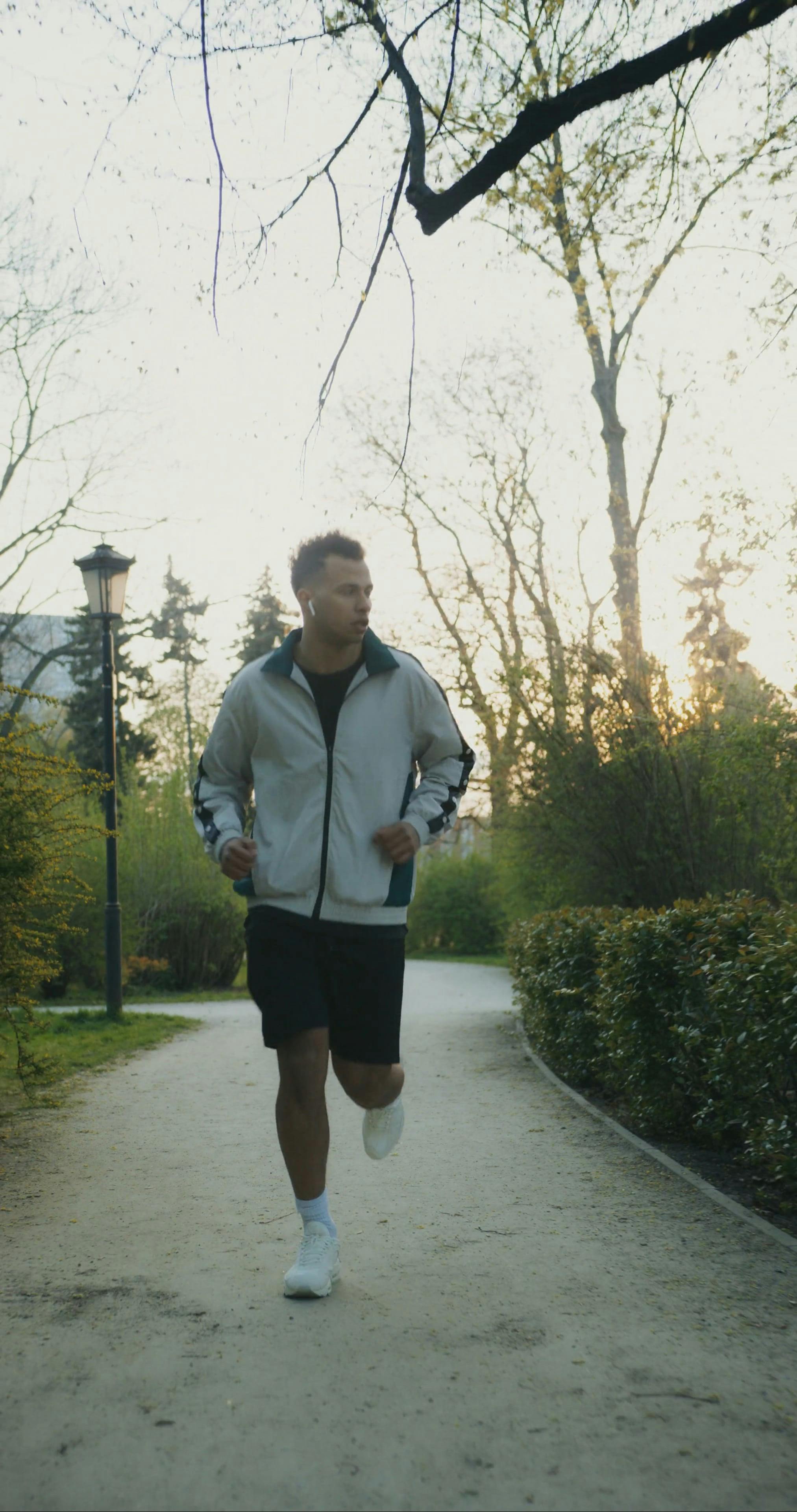 A Man Running in the Park Free Stock Video Footage, Royalty-Free 4K ...