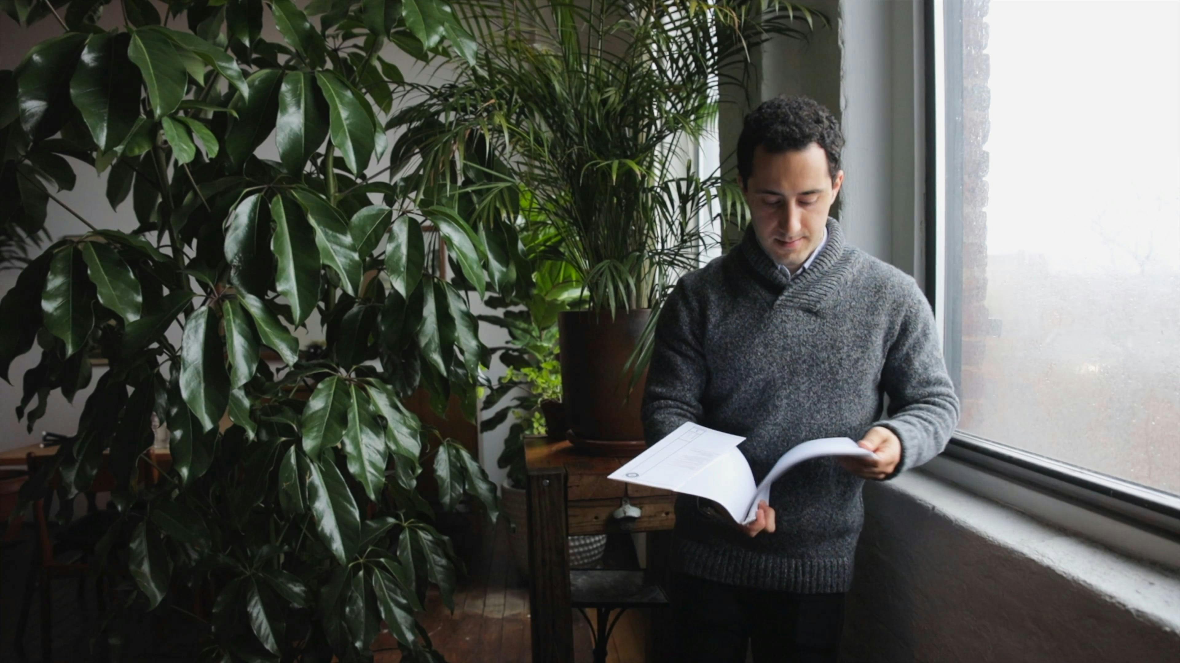 Man Looking Outside the Window · Free Stock Video