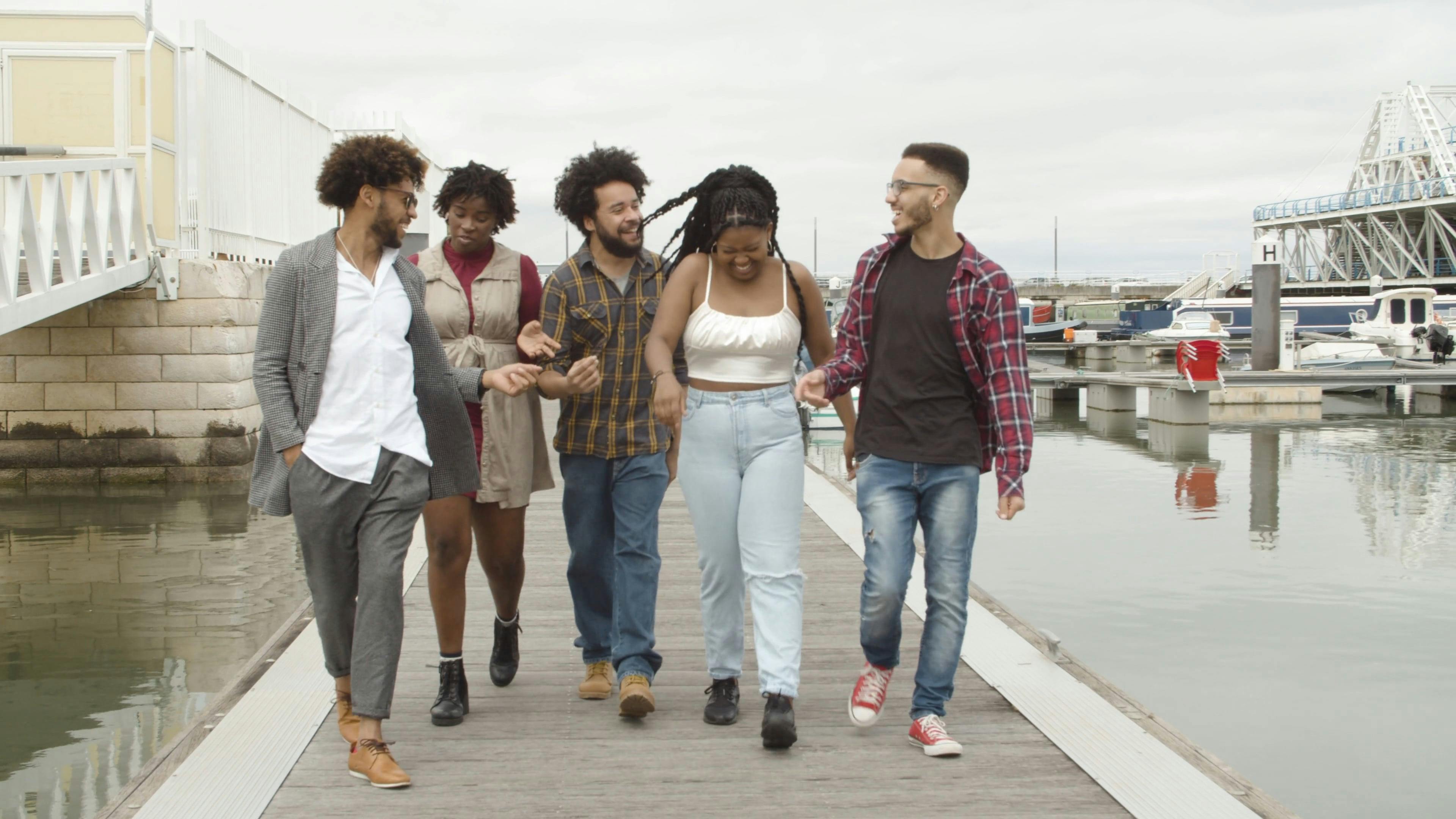 People Having Conversation While Walking Free Stock Video Footage ...