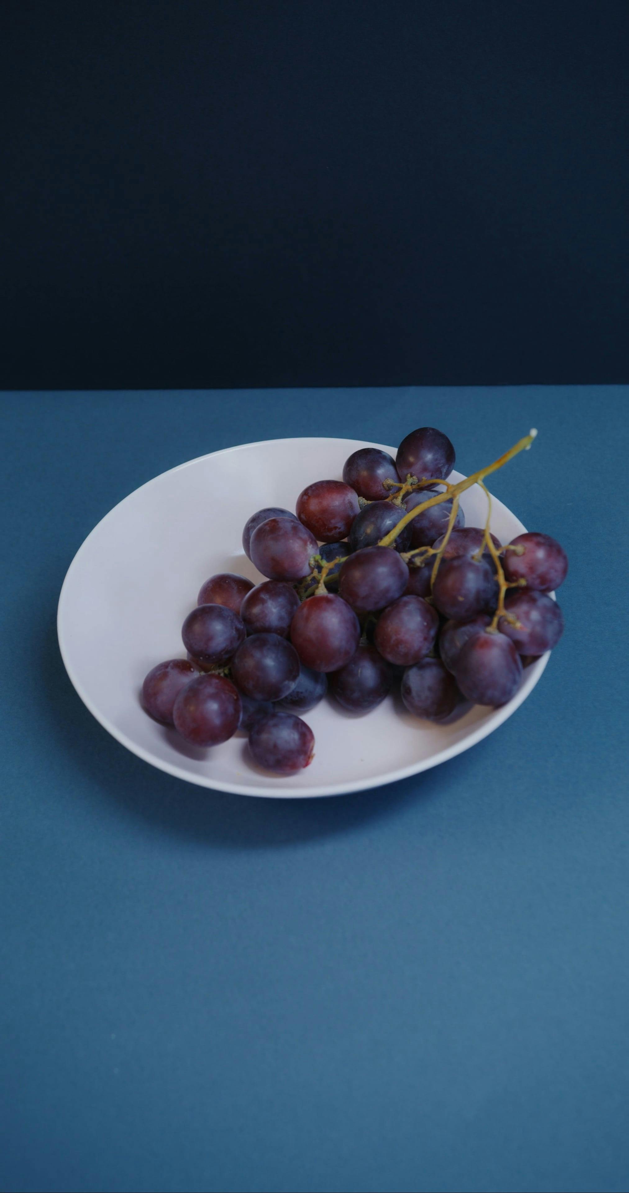 Grapes on Plate Free Stock Video Footage, Royalty-Free 4K & HD Video Clip