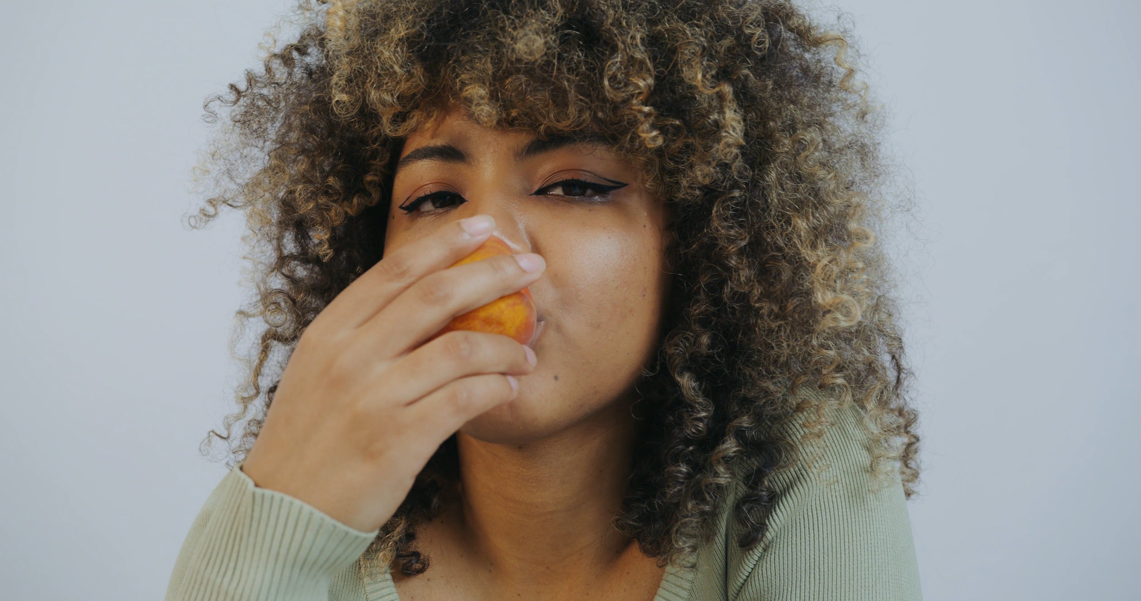 Woman Eating Fruit · Free Stock Video