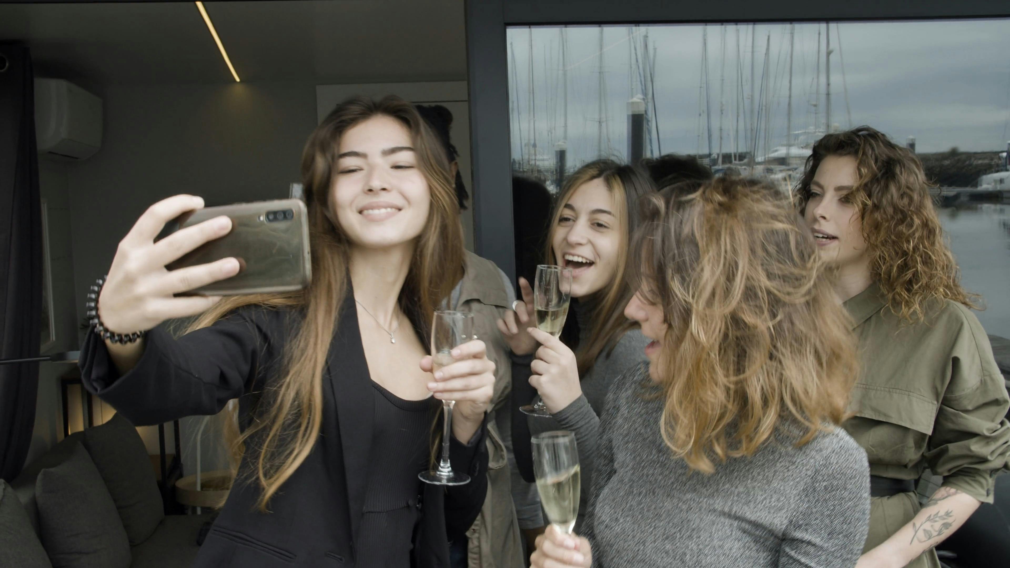 Friends Taking a Groupie Free Stock Video Footage, Royalty-Free 4K & HD ...