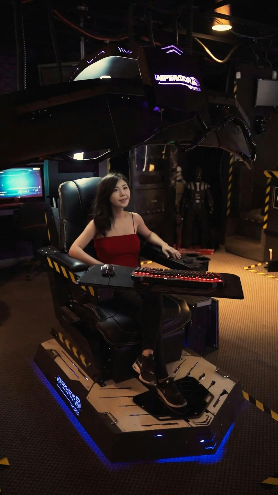 A Young Woman Sitting In A Gaming Chair · Free Stock Video
